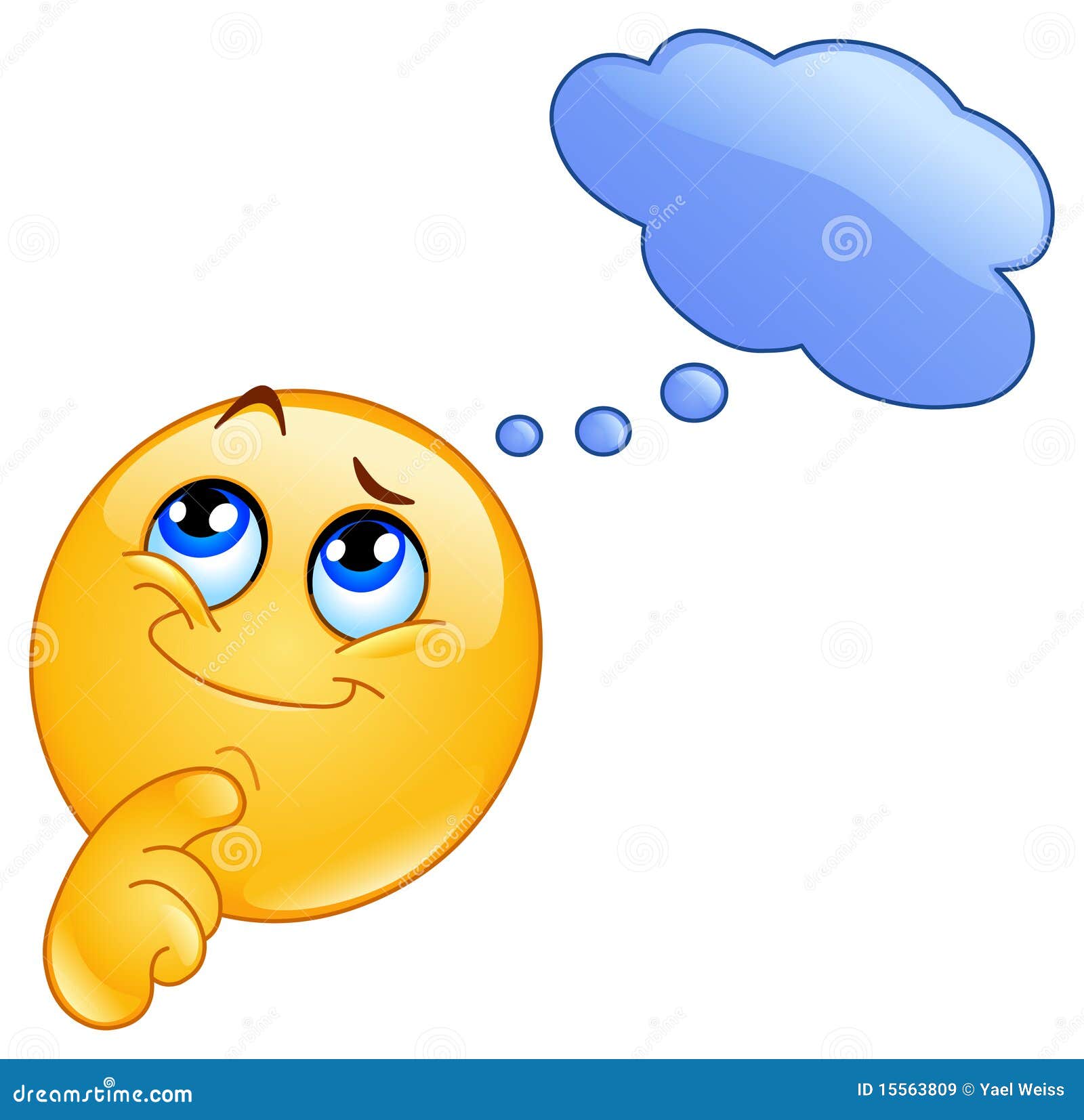 Denkender Emoticon Lizenzfreie Stockbilder - Bild: 15563809