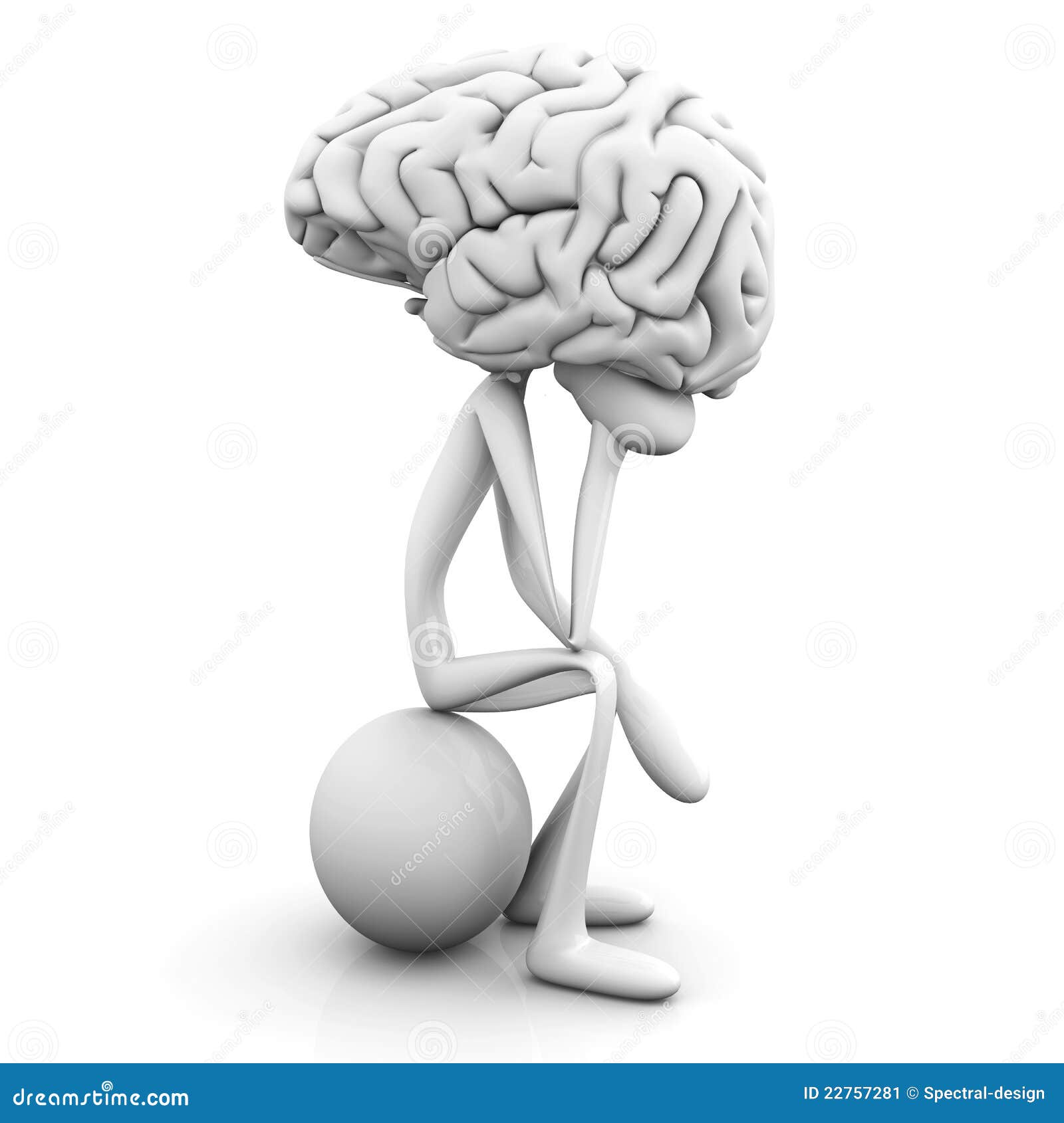 Denker stock abbildung. Illustration von medizin, menschlich - 22757281