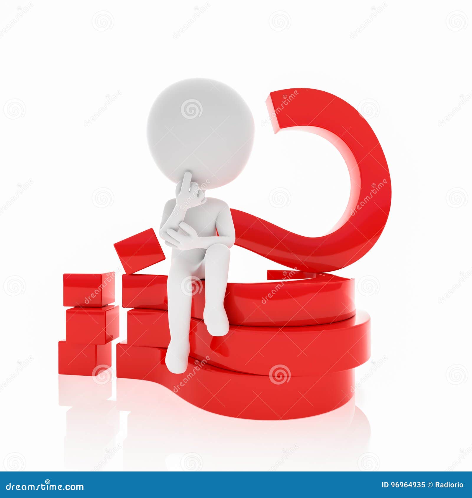 Denker stock abbildung. Illustration von referenten, denken - 96964935