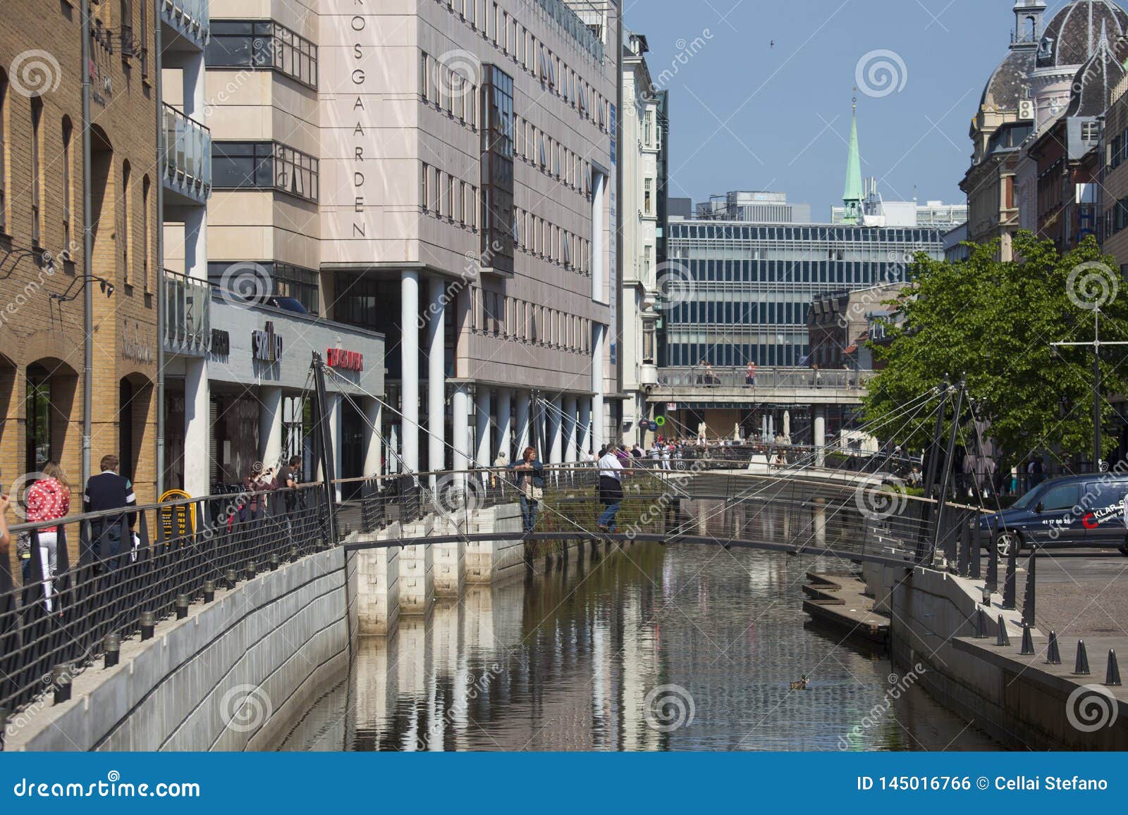 Denmark, Arhus city. editorial photo. Image of river - 145016766