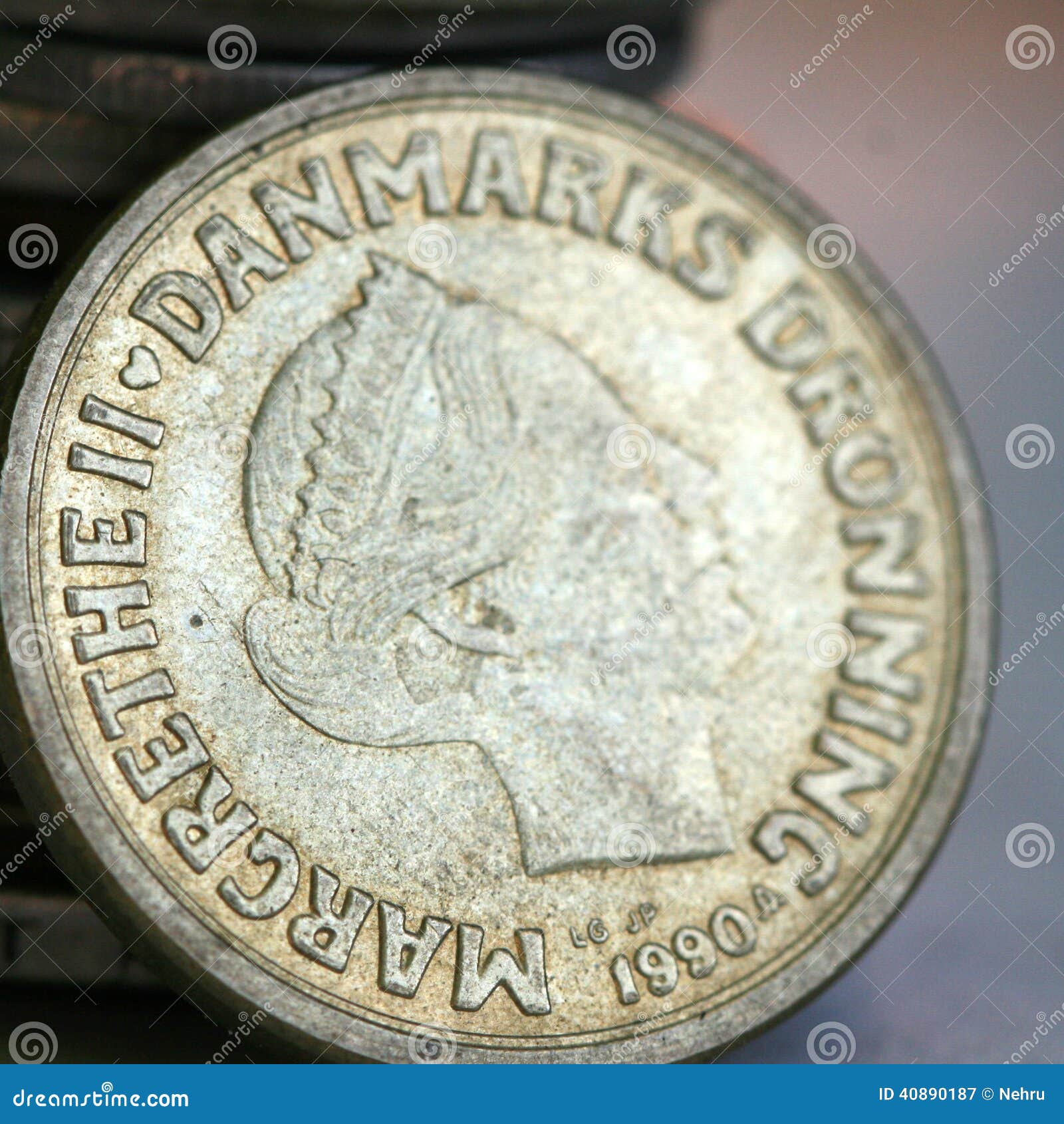 Denmark coin stock image. Image of news, bronze, hand - 40890187