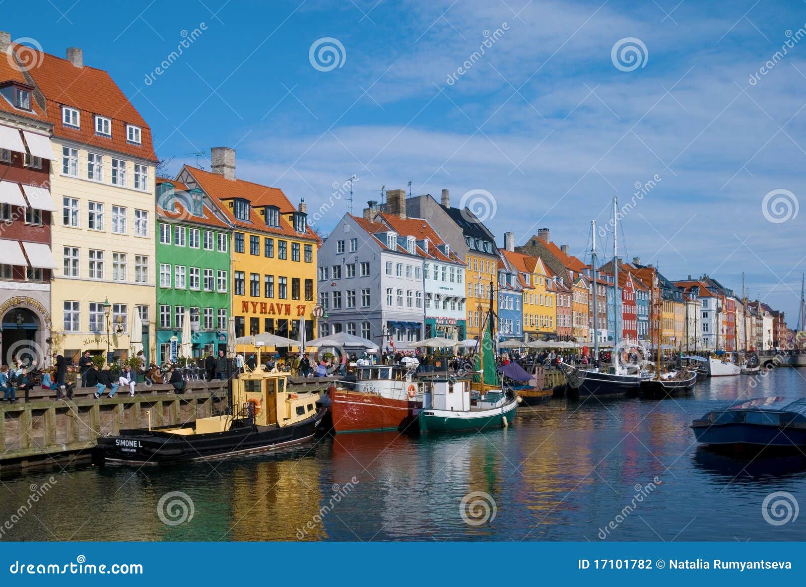 Denmark. Copenhagen. Nyhavn (New Harbour) Editorial Photography - Image ...