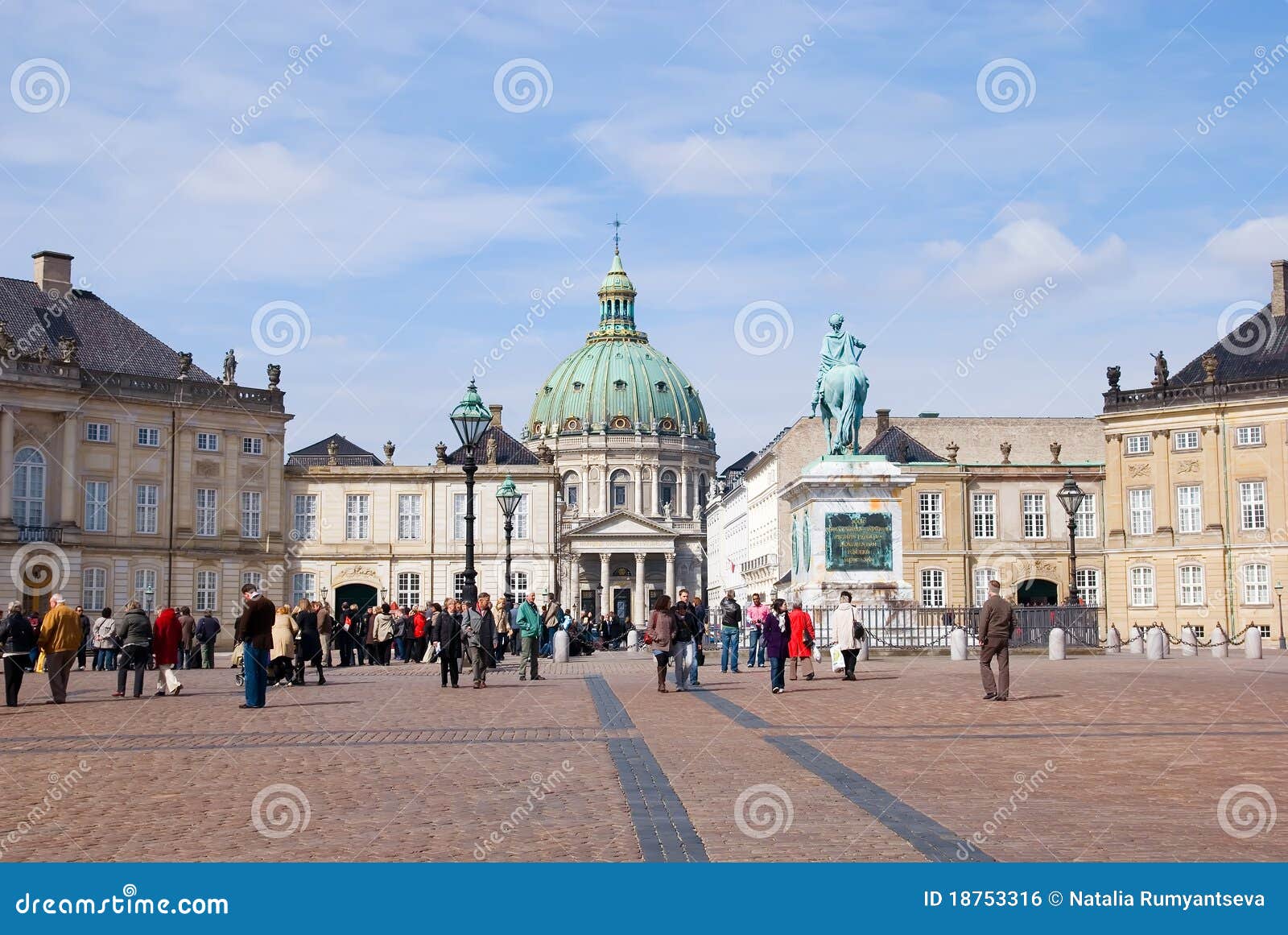 Denmark. Copenhagen. Amalienborg Palace Editorial Photo - Image of king ...