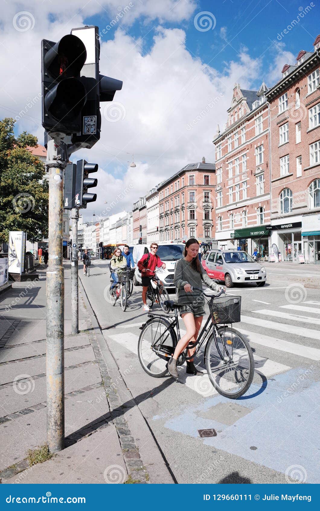 DENMARK, Copenhagen, City of Bicycle Editorial Photo - Image of column ...