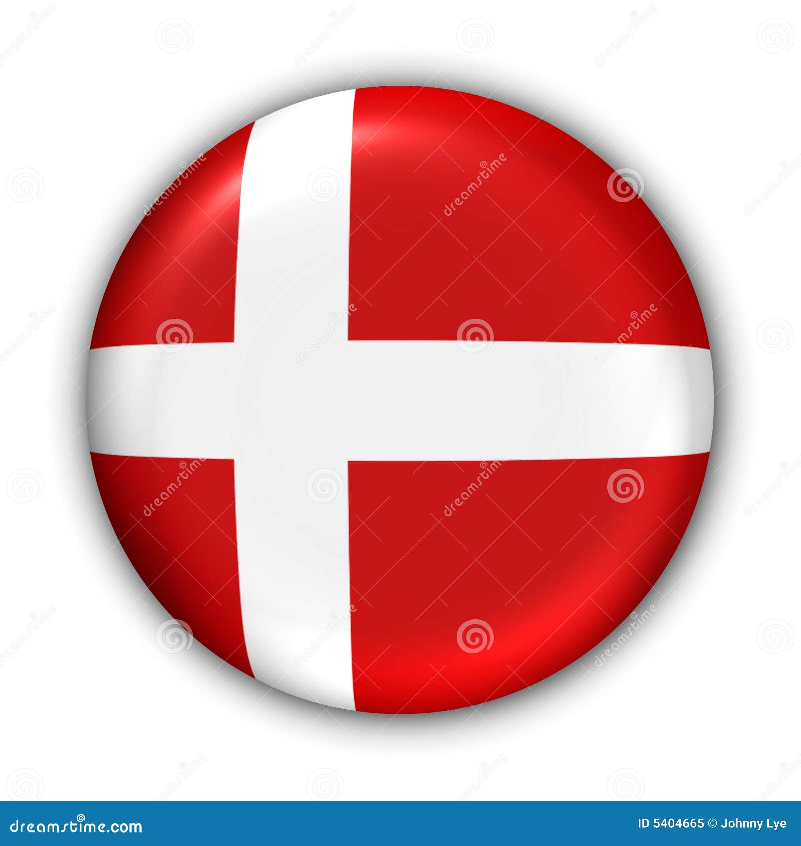 Denmark Flag stock illustration. Illustration of icon - 5404665