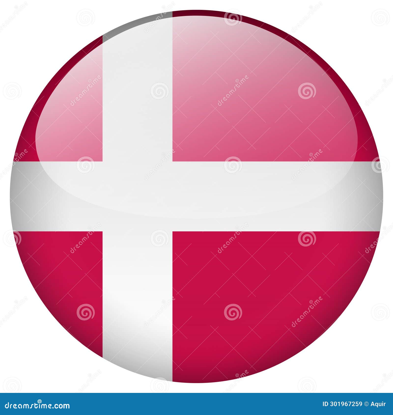 Denmark flag button stock vector. Illustration of graphic - 301967259