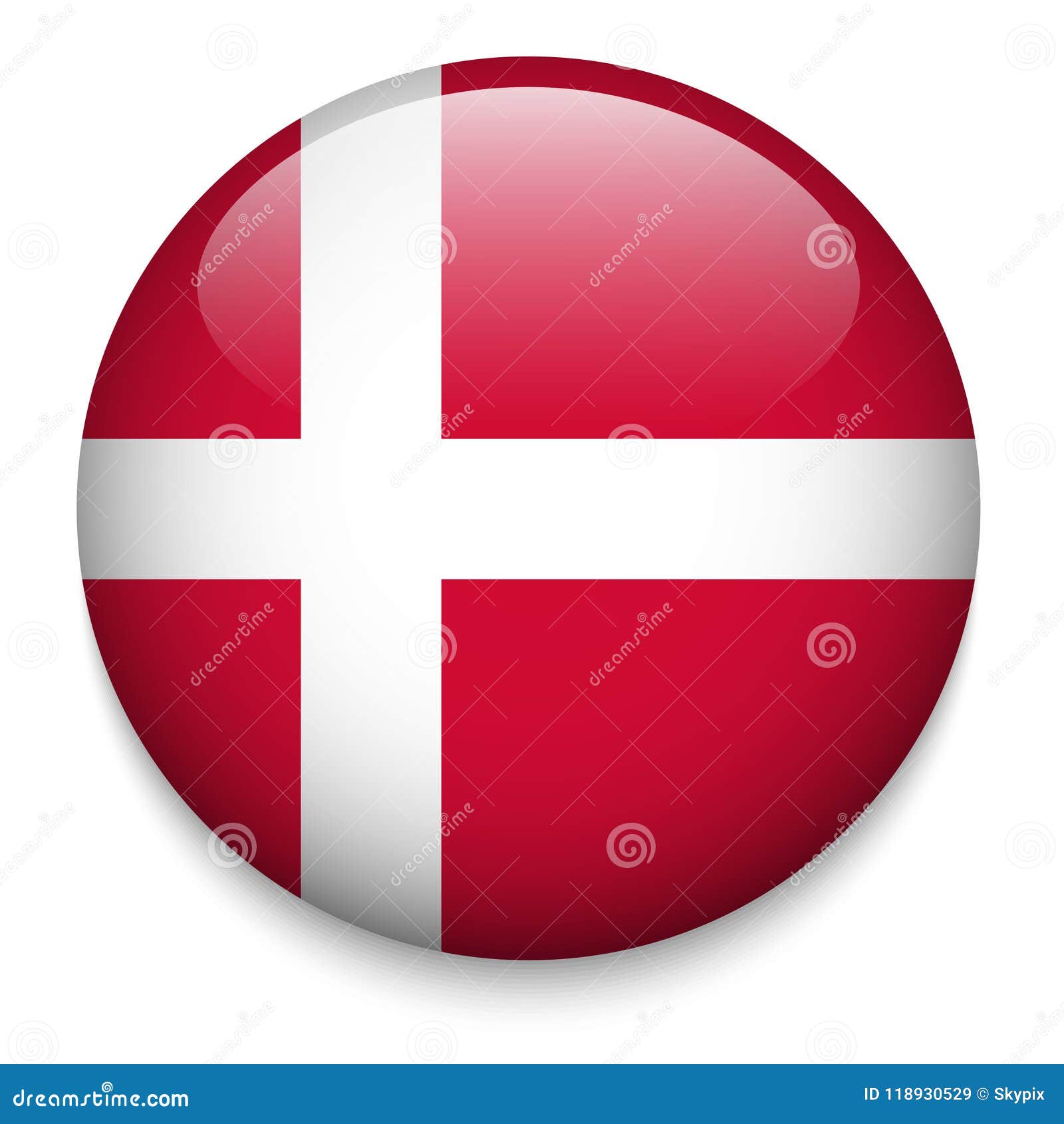 DENMARK flag button stock illustration. Illustration of goal - 118930529