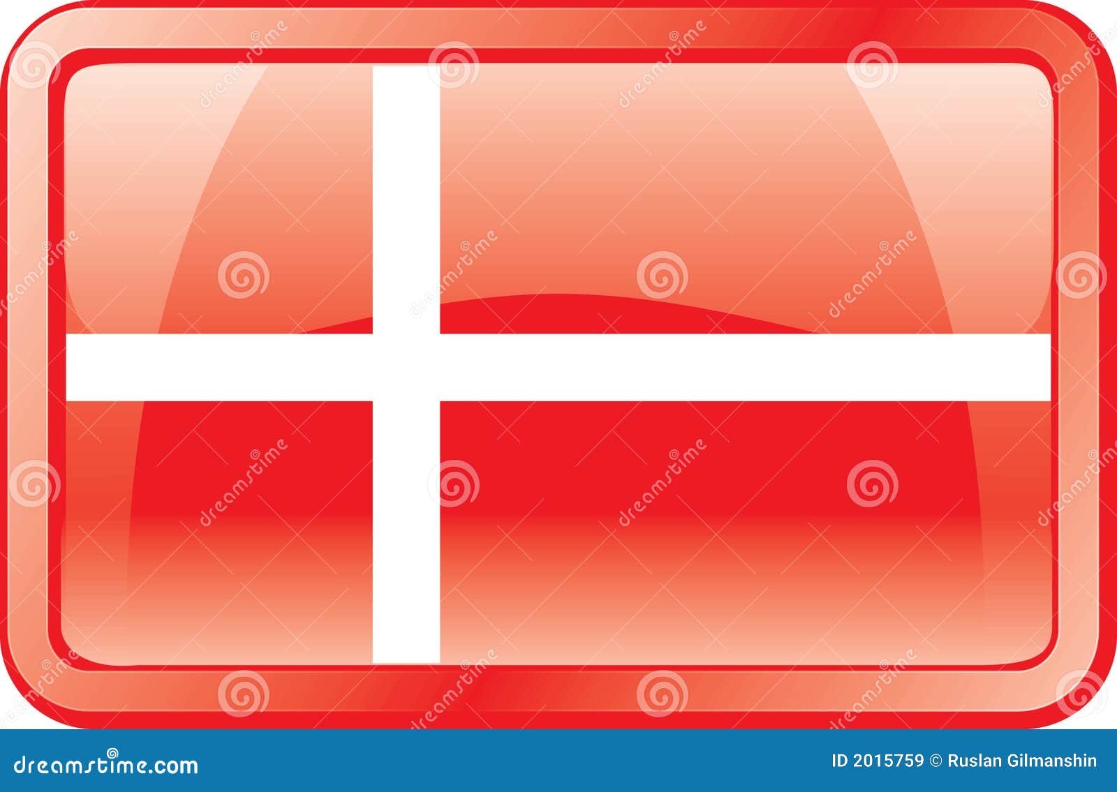 Denmark Flag Icon stock vector. Illustration of danish - 2015759