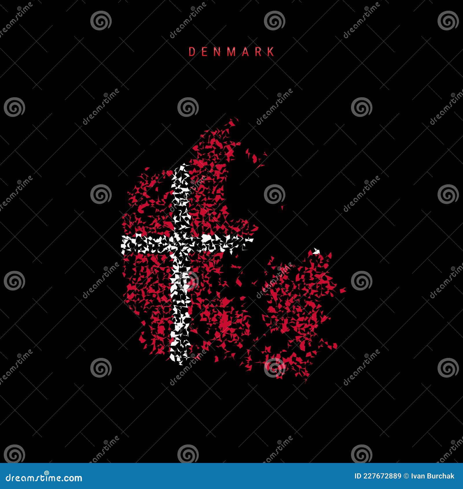 The Danish Commonwealth Map Of Denmark, The Faroe Islands And Greenland ...