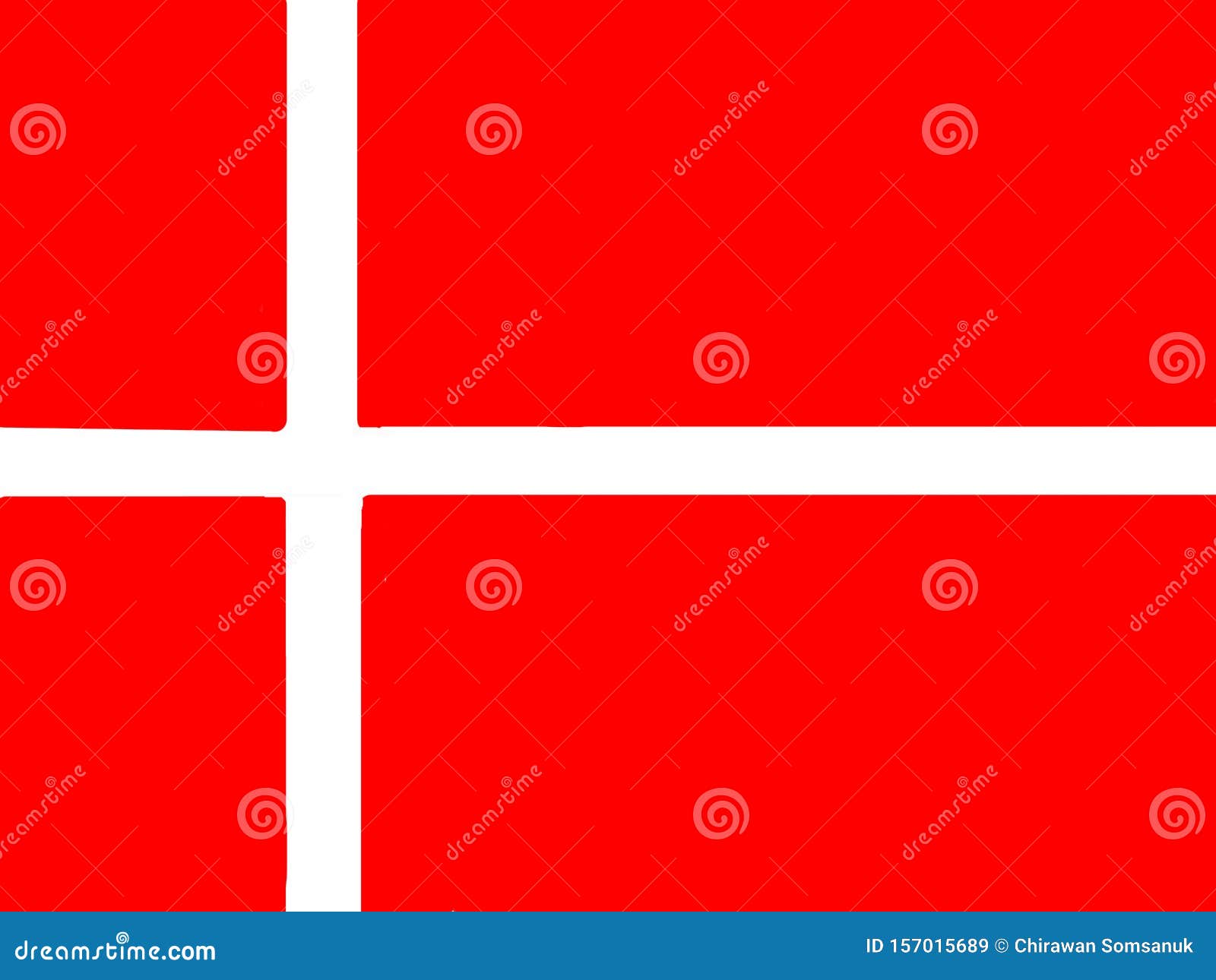 Denmark Flag Red and White Color Stock Illustration - Illustration of ...