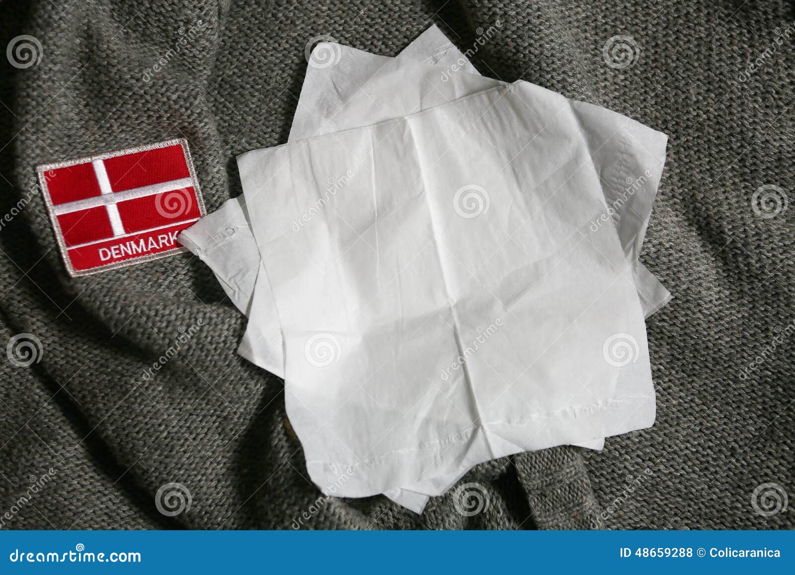 Denmark flag stock photo. Image of napkins, textile, napkin - 48659288