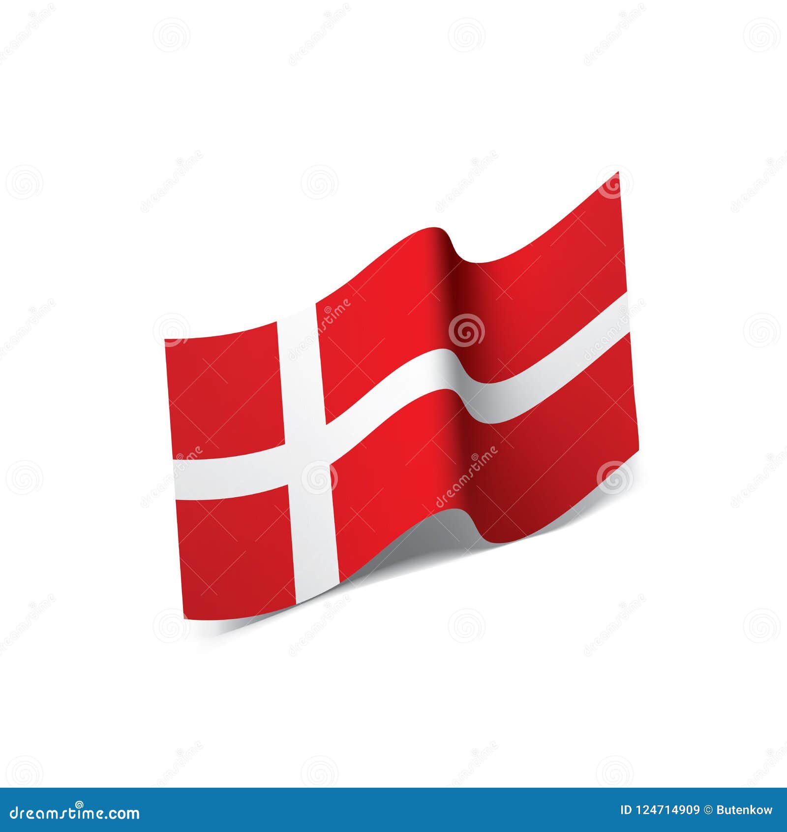 Denmark Flag. Icon Of Danish. National Flag Of Danmark. Logo Of ...