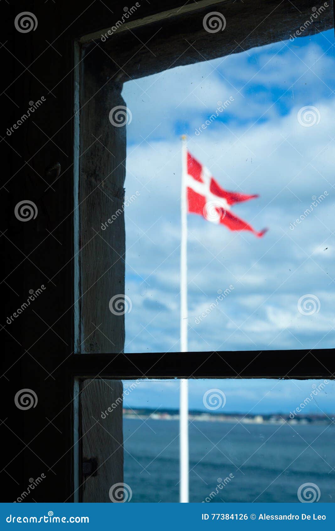 Denmark Flag stock photo. Image of denmark, cloudy, vertical - 77384126