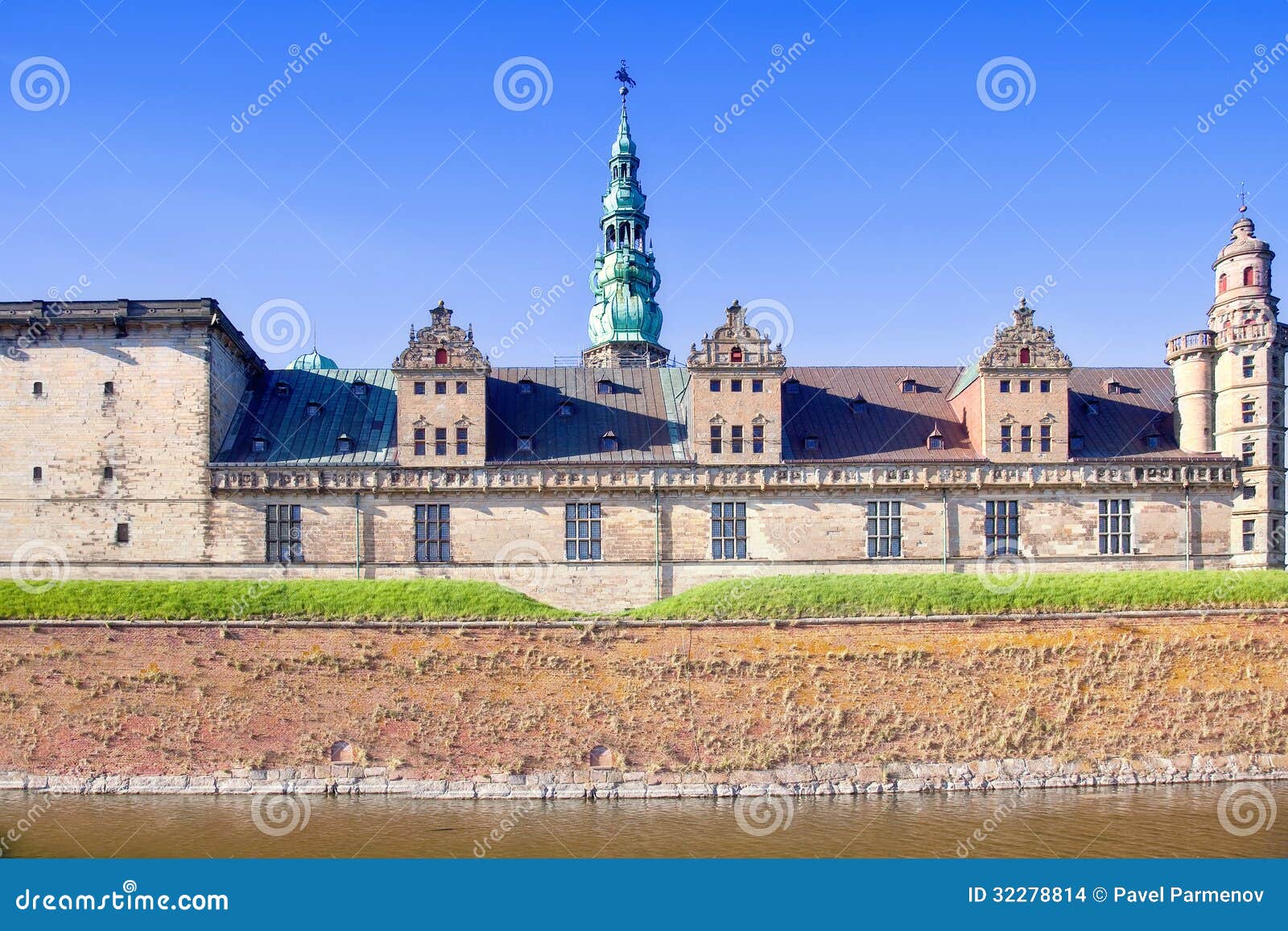 Denmark. Hamlet Castle. Kronborg Stock Photo - Image of fortress ...