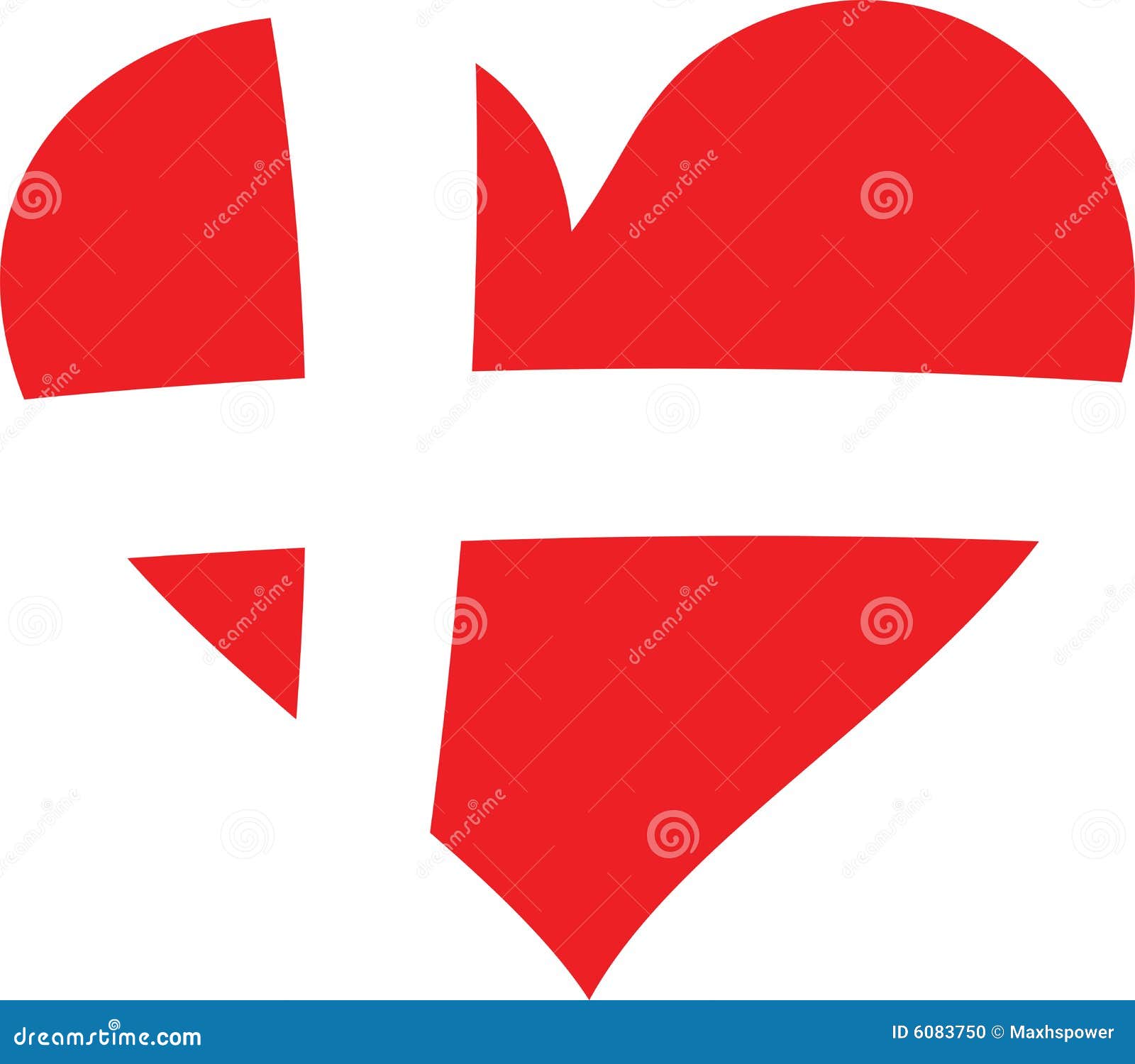 Denmark Love stock illustration. Illustration of heart - 6083750