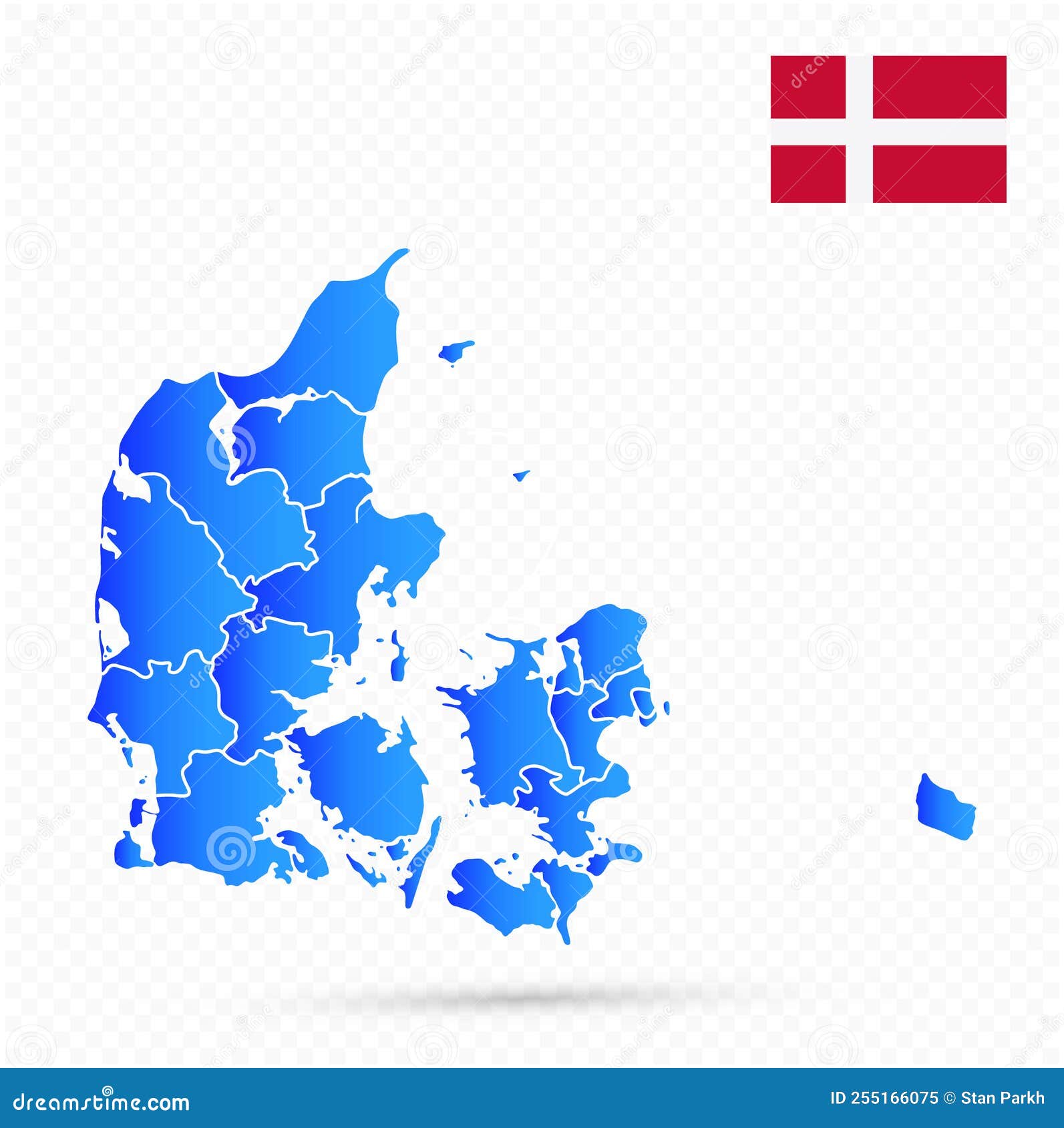 Denmark Map On Png Or Transparent Background,Symbols Of Denmark.vector ...