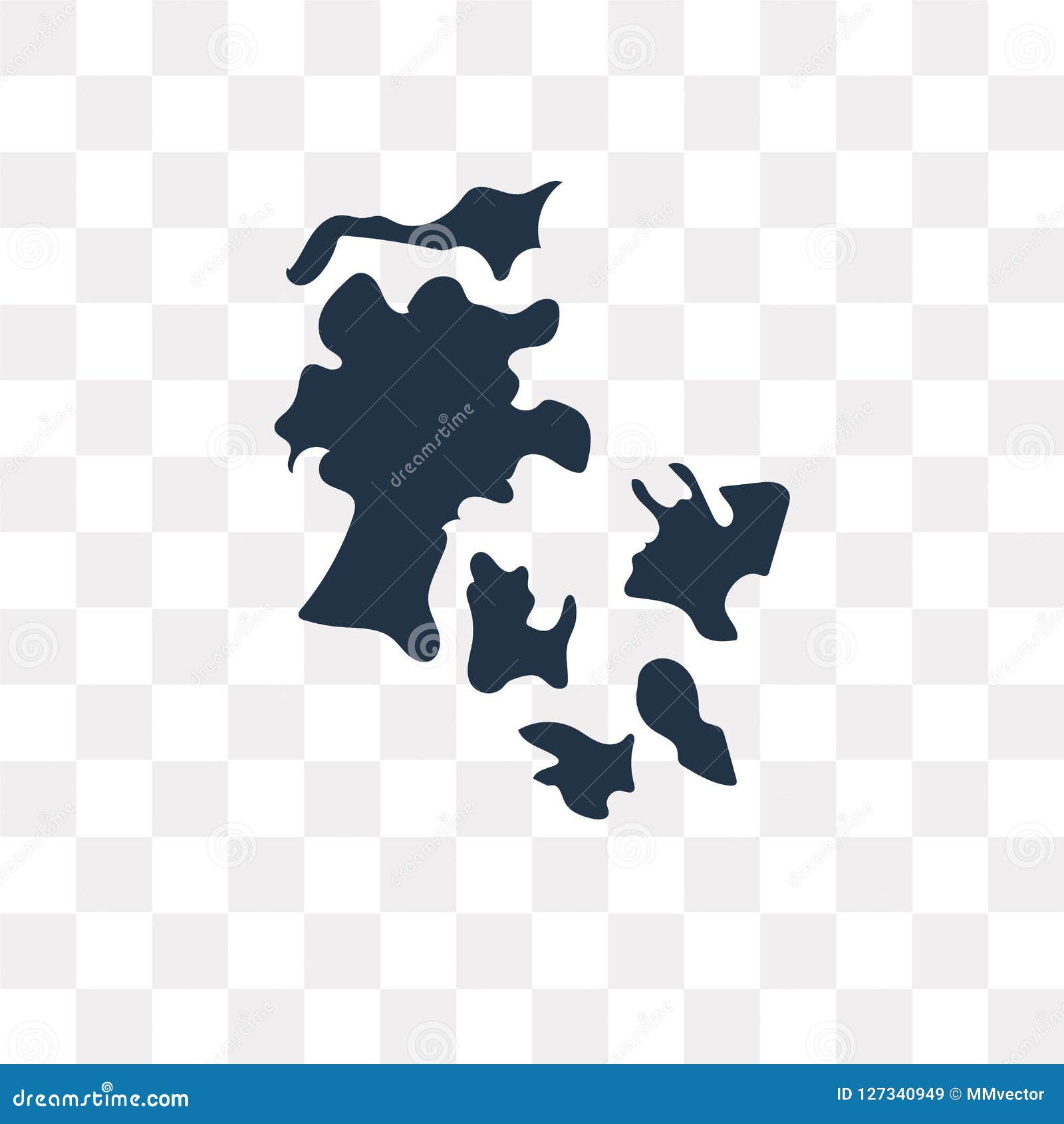 Denmark Map Vector Icon Isolated on Transparent Background, Denmark Map ...