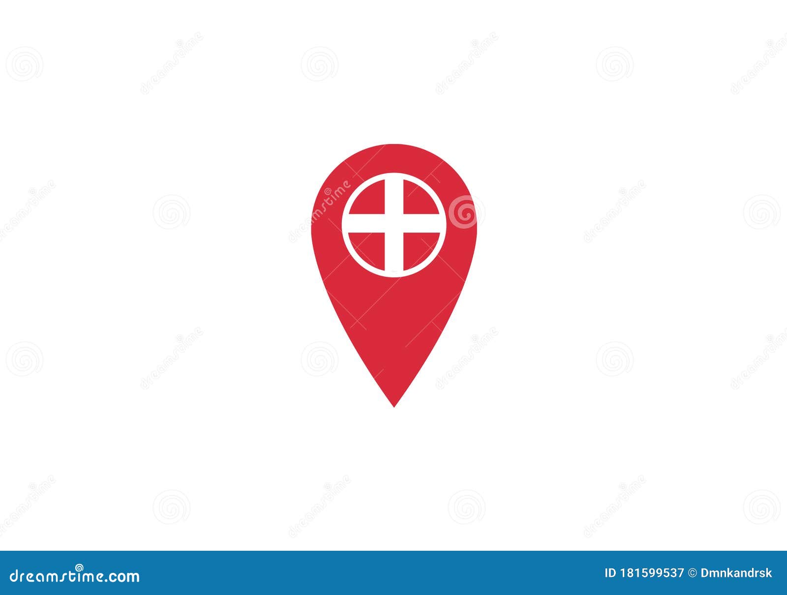 Denmark Location Pin Map Navigation Label Symbol Stock Vector ...