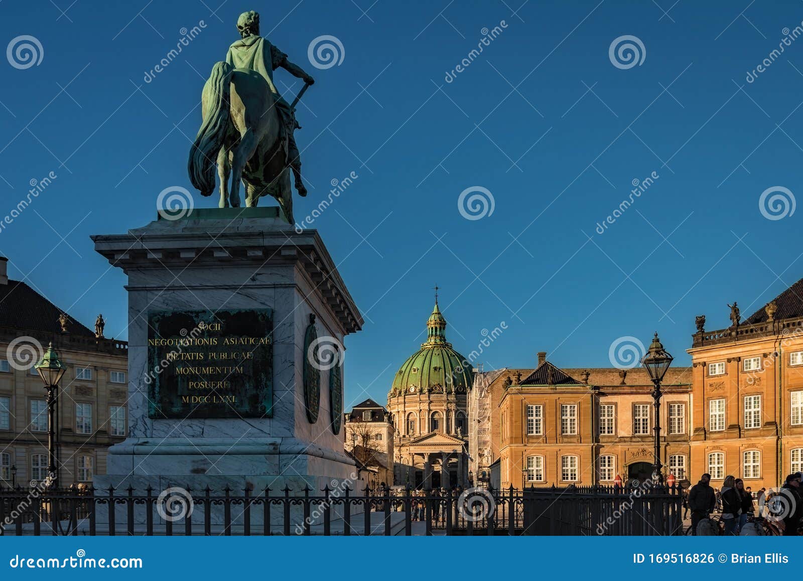 Denmark - Statue at the Royal Palace - Copenhagen Editorial Photo ...