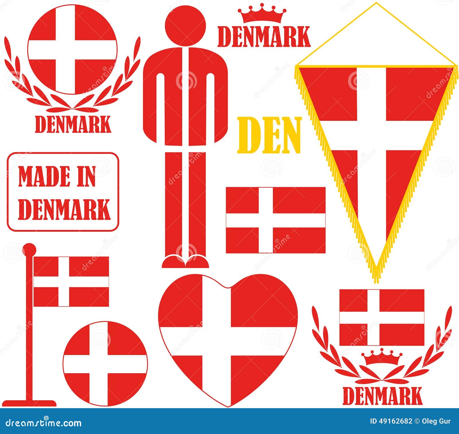 Denmark stock vector. Illustration of vintage, denmark - 49162682