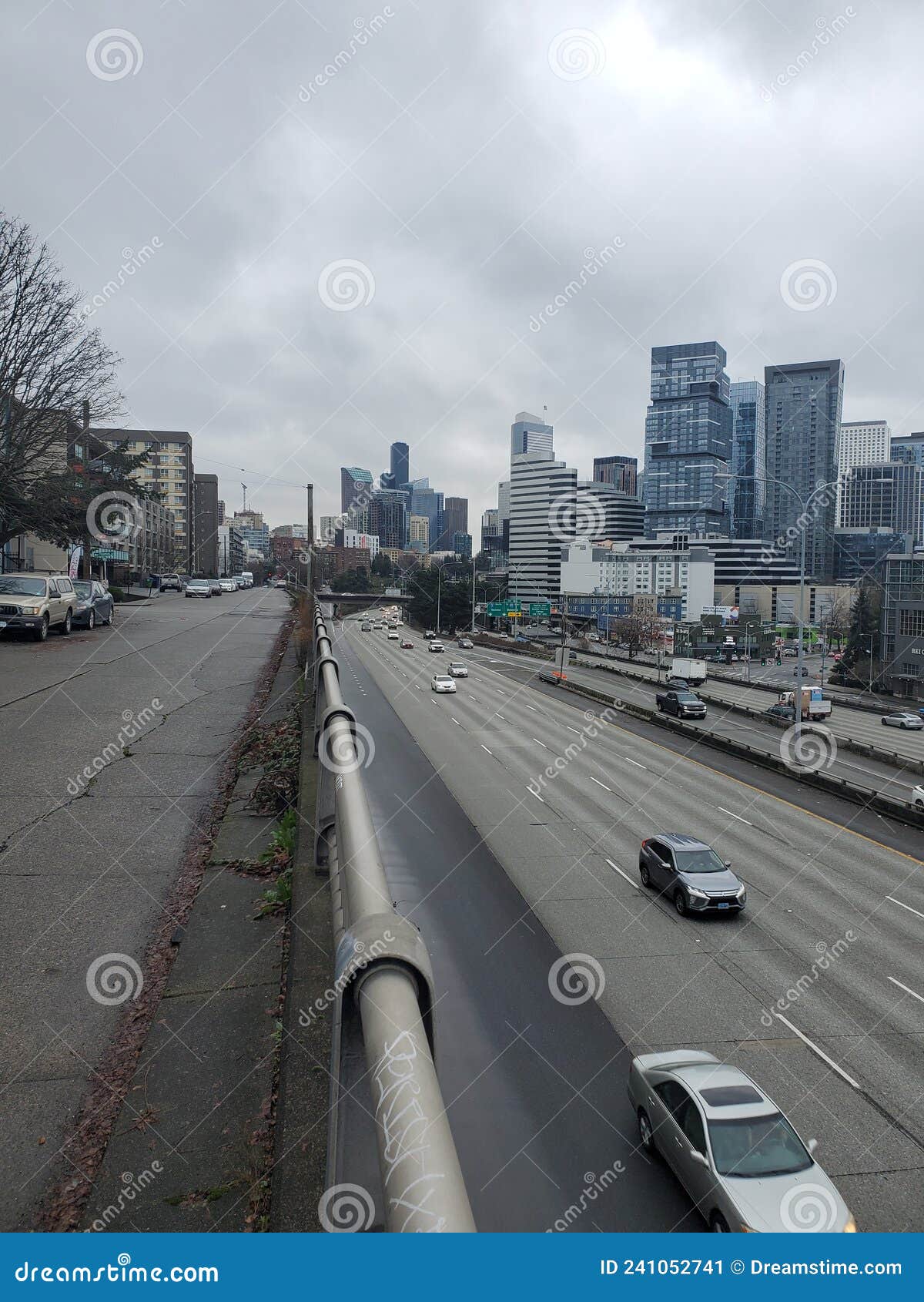 Denny Way editorial photo. Image of seattle, denny, view - 241052741
