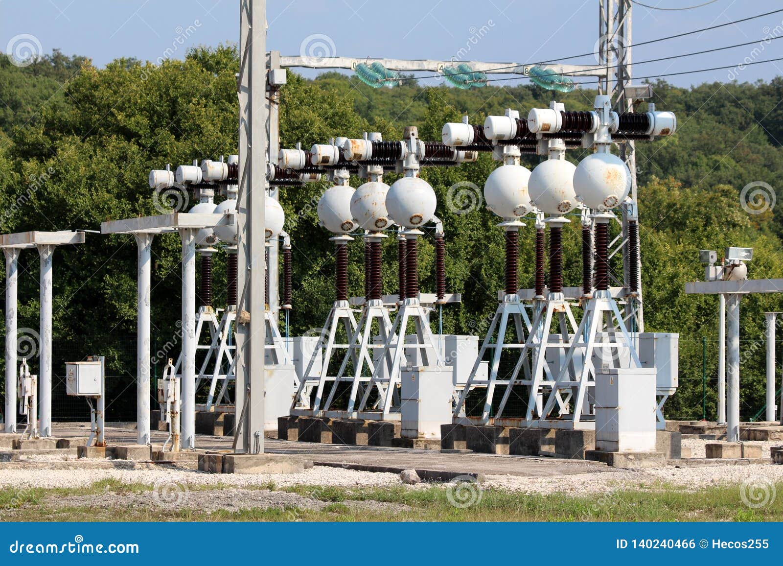 Electrical Local Network Transformer Station Stock Photo ...