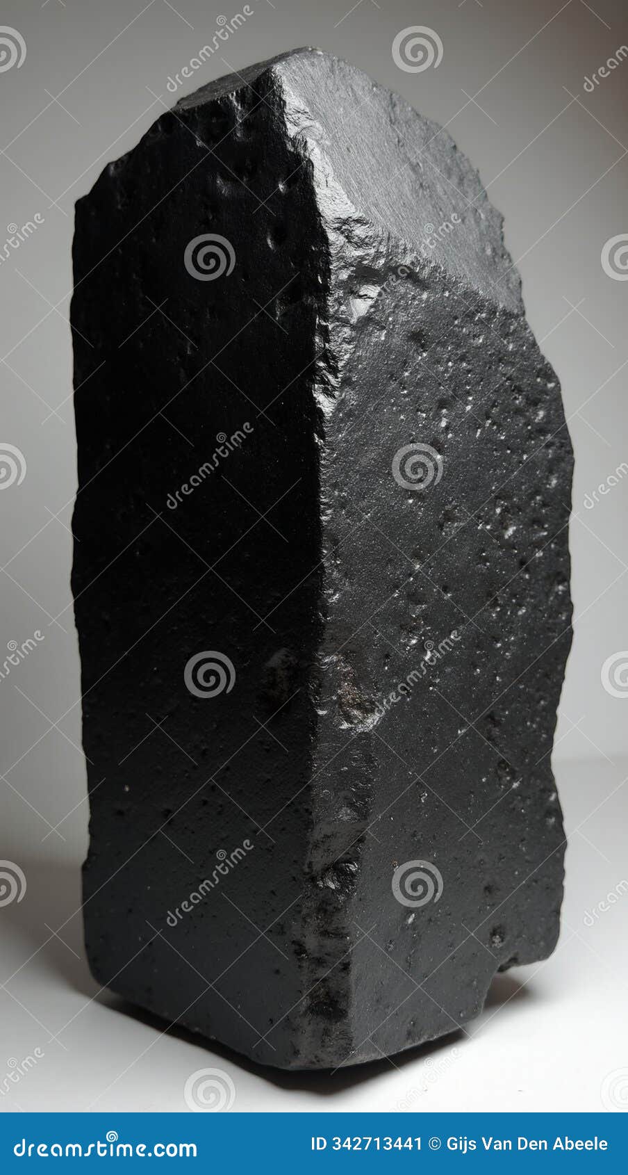 Dense Black Basalt Rock with Matte Finish and Tiny Crystals Stock ...