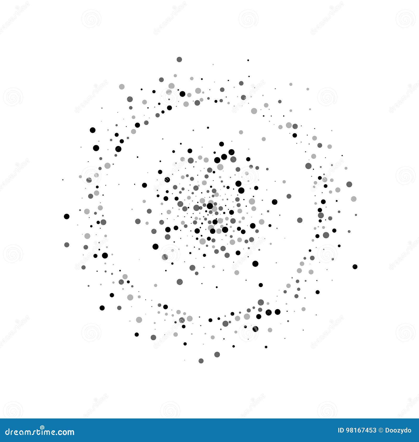 Dense black dots. stock vector. Illustration of abstract - 98167453
