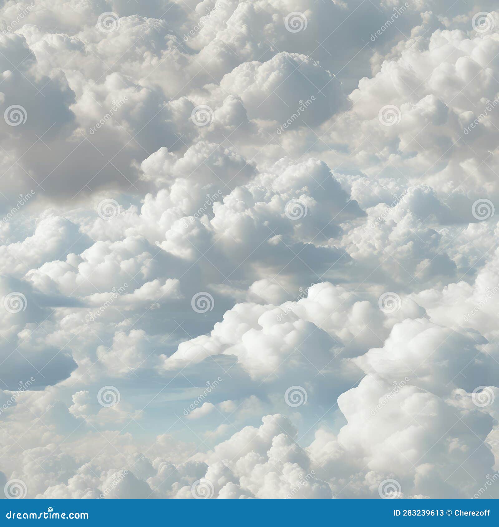Dense Clouds, Seamless Texture Stock Illustration - Illustration of ...