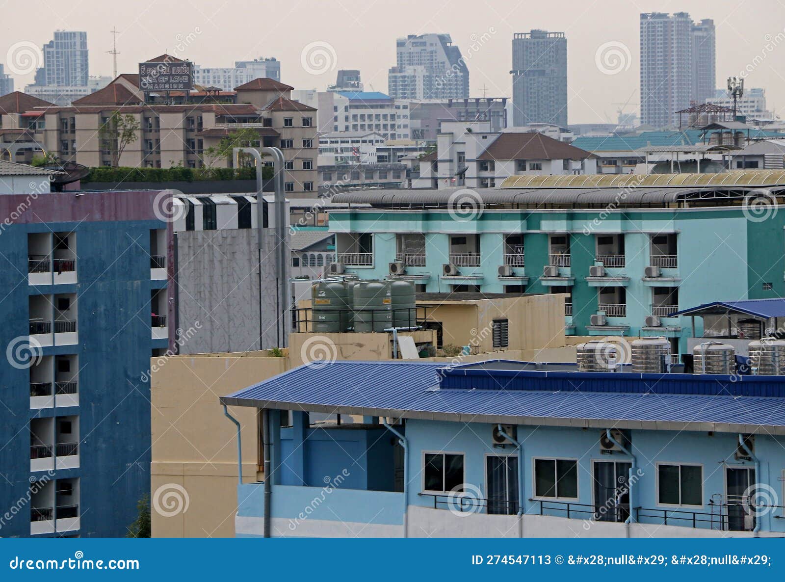 Dense of Cluster of City Buildings Stock Image - Image of view, city ...