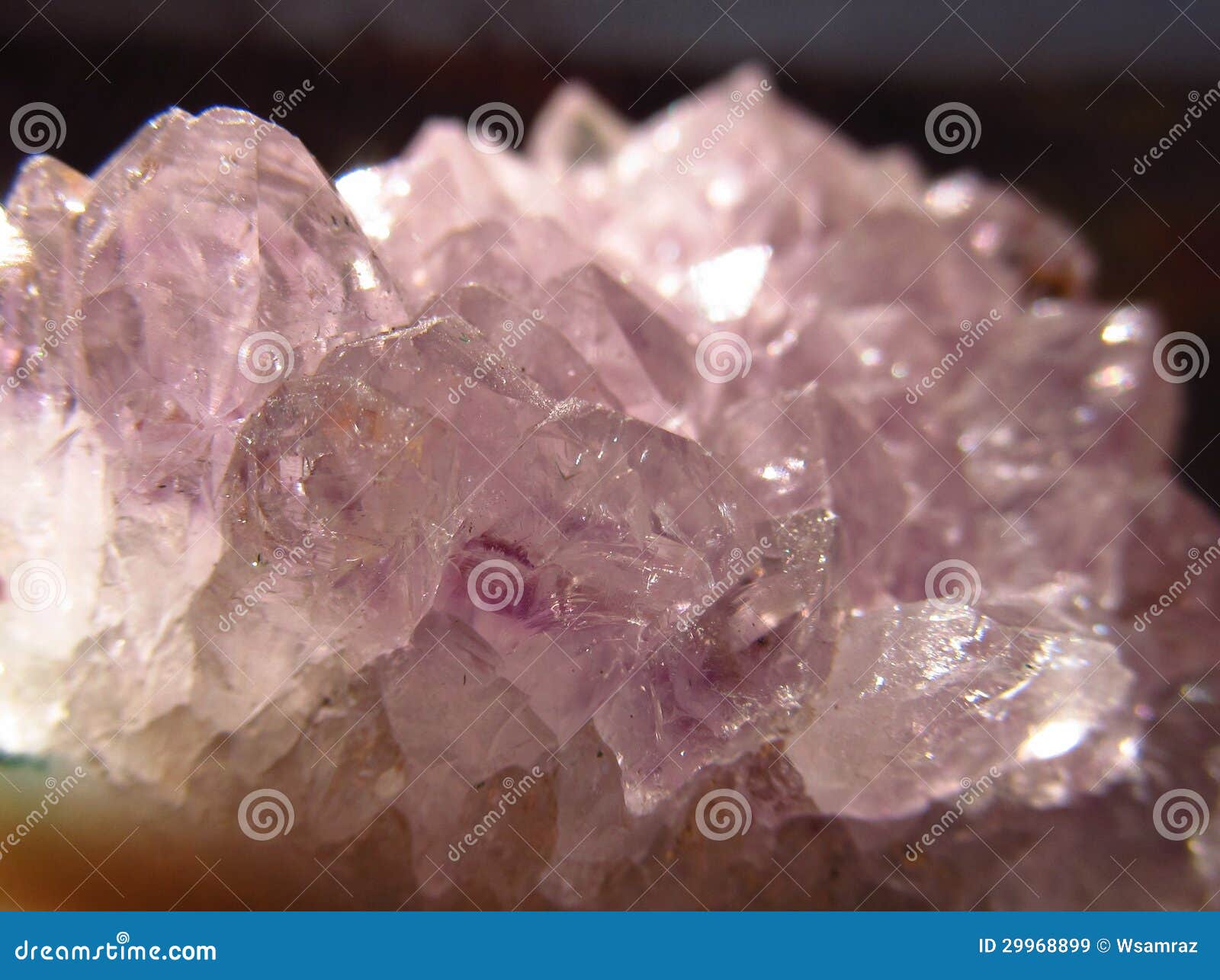 Pink/purple Crystals stock image. Image of geology, dense - 29968899