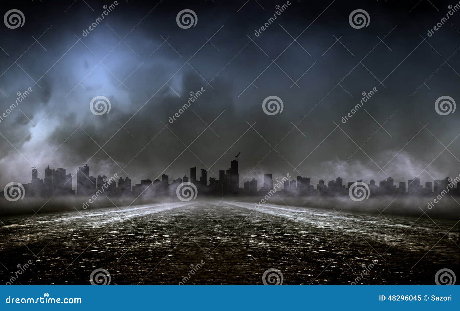 Dense fog on realm stock image. Image of country, cloud - 48296045