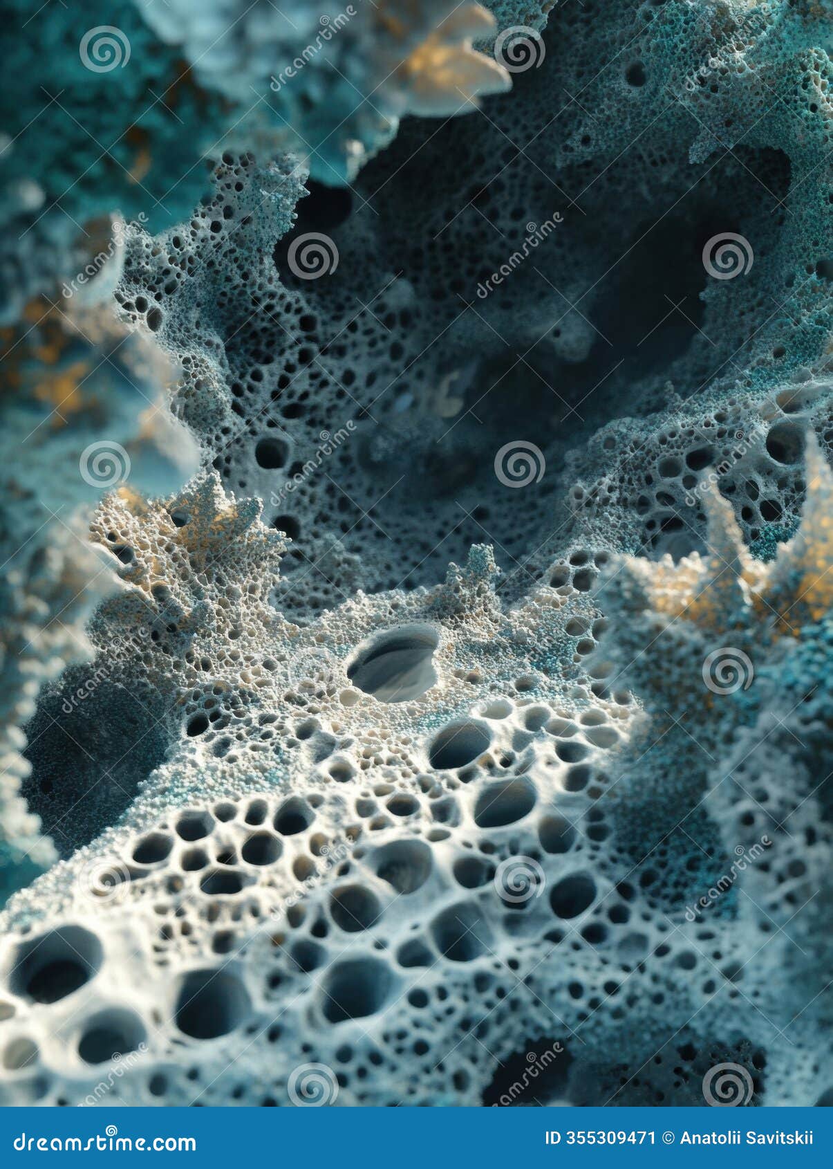 Dense Layer of Microbes Thriving in Aquatic Environment Showcasing ...