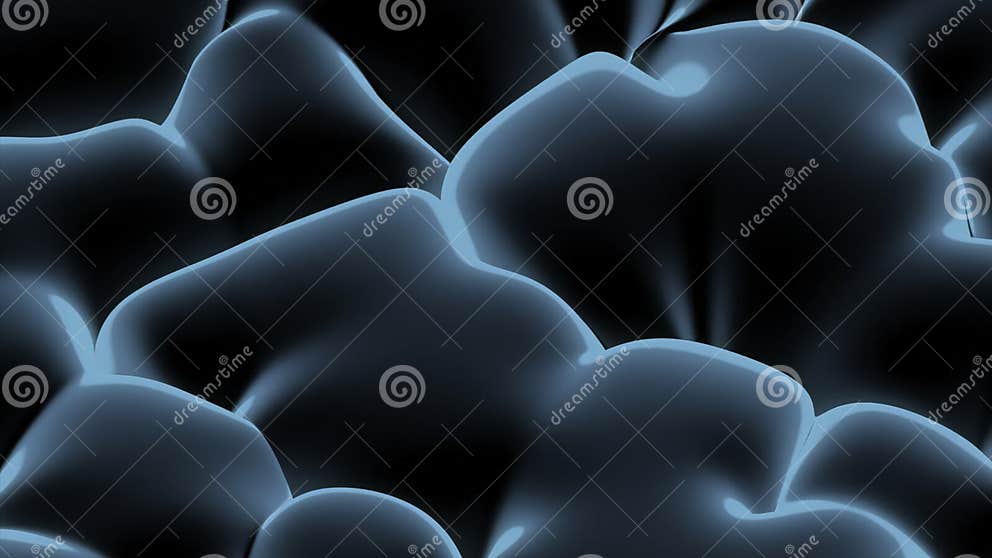 Dense Moving Liquid on Surface. Design. Bubbling Liquid Substance with ...