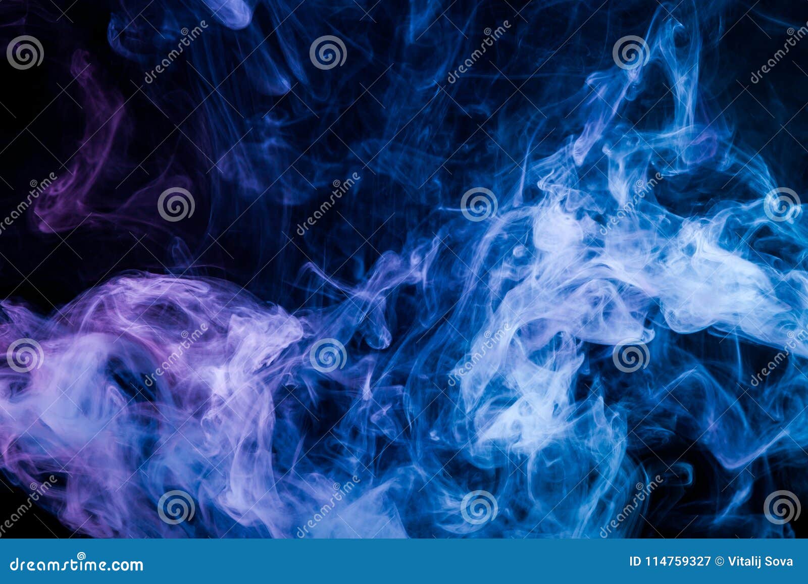 Background from the Smoke of Vape Stock Image - Image of lines, blue ...