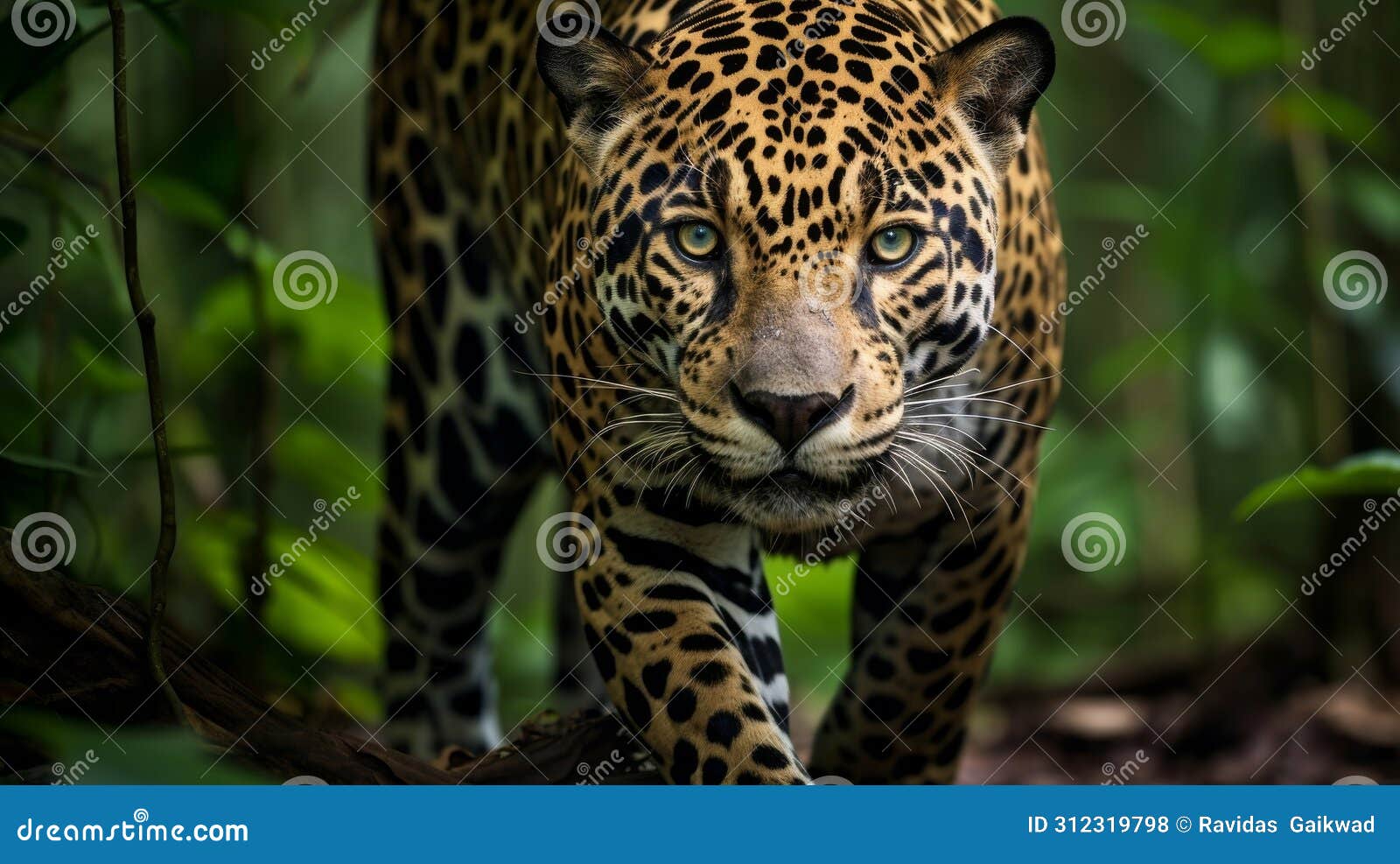 Dense Rainforest, Capturing The Lush Greenery And Rich Biodiversity Of ...