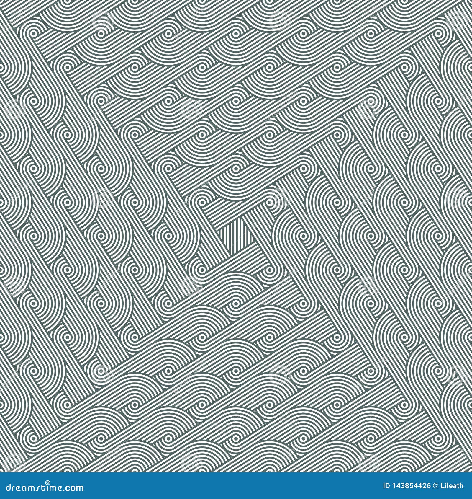 Dense Seamless Tapering Pattern With Repeating Rows Of Concentric ...