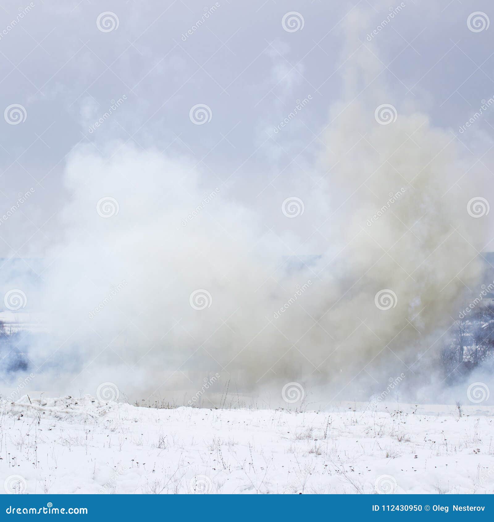 Dense Smoke Over a Snowfield the Consequences of an Exploding Shell ...