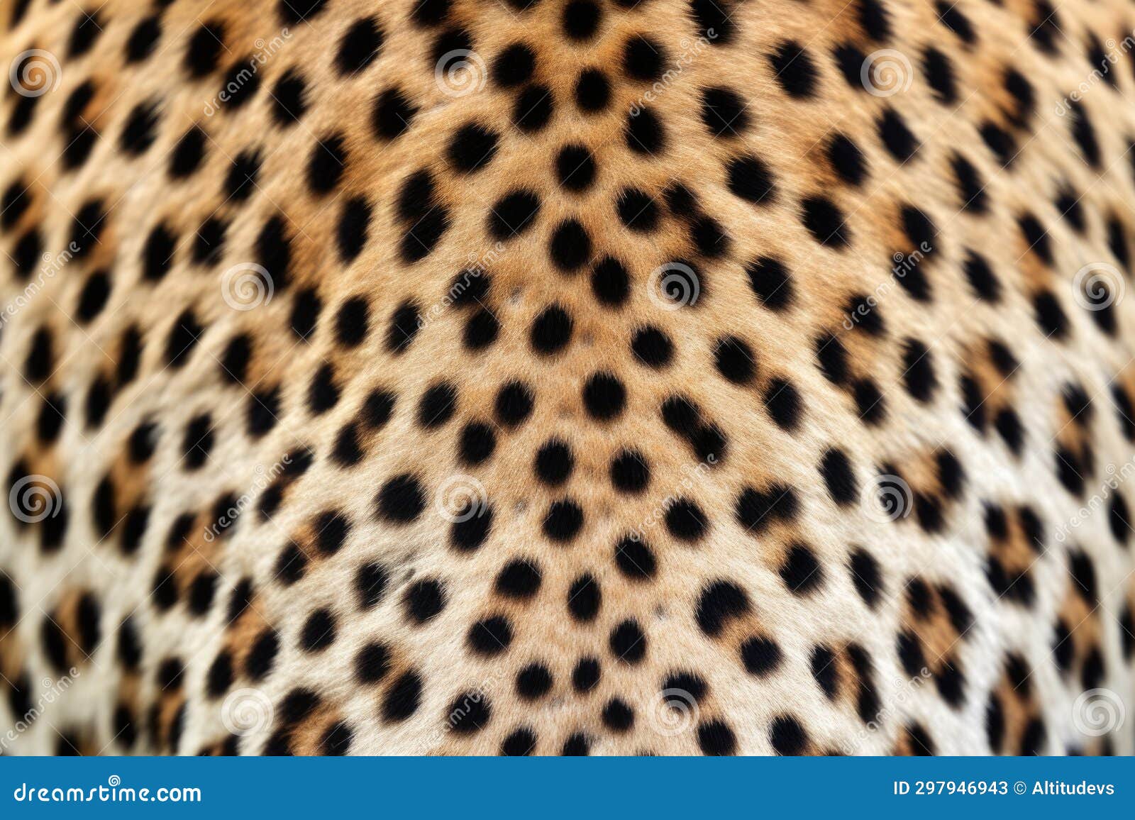 Dense Spots Pattern on Cheetahs Back, Shot in Close-up Stock Image ...