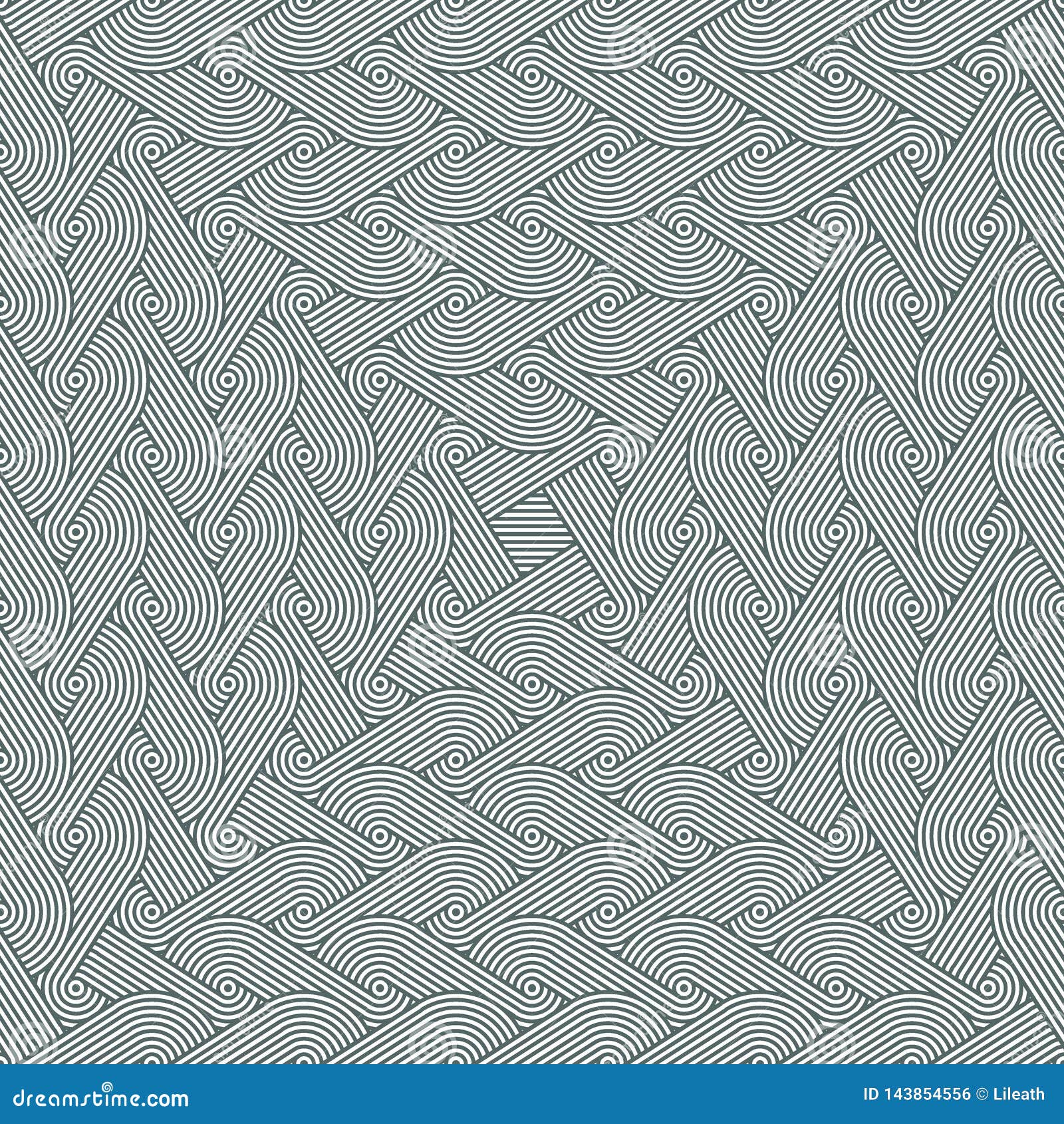 Dense Seamless Tapering Pattern with Repeating Rows of Concentric ...