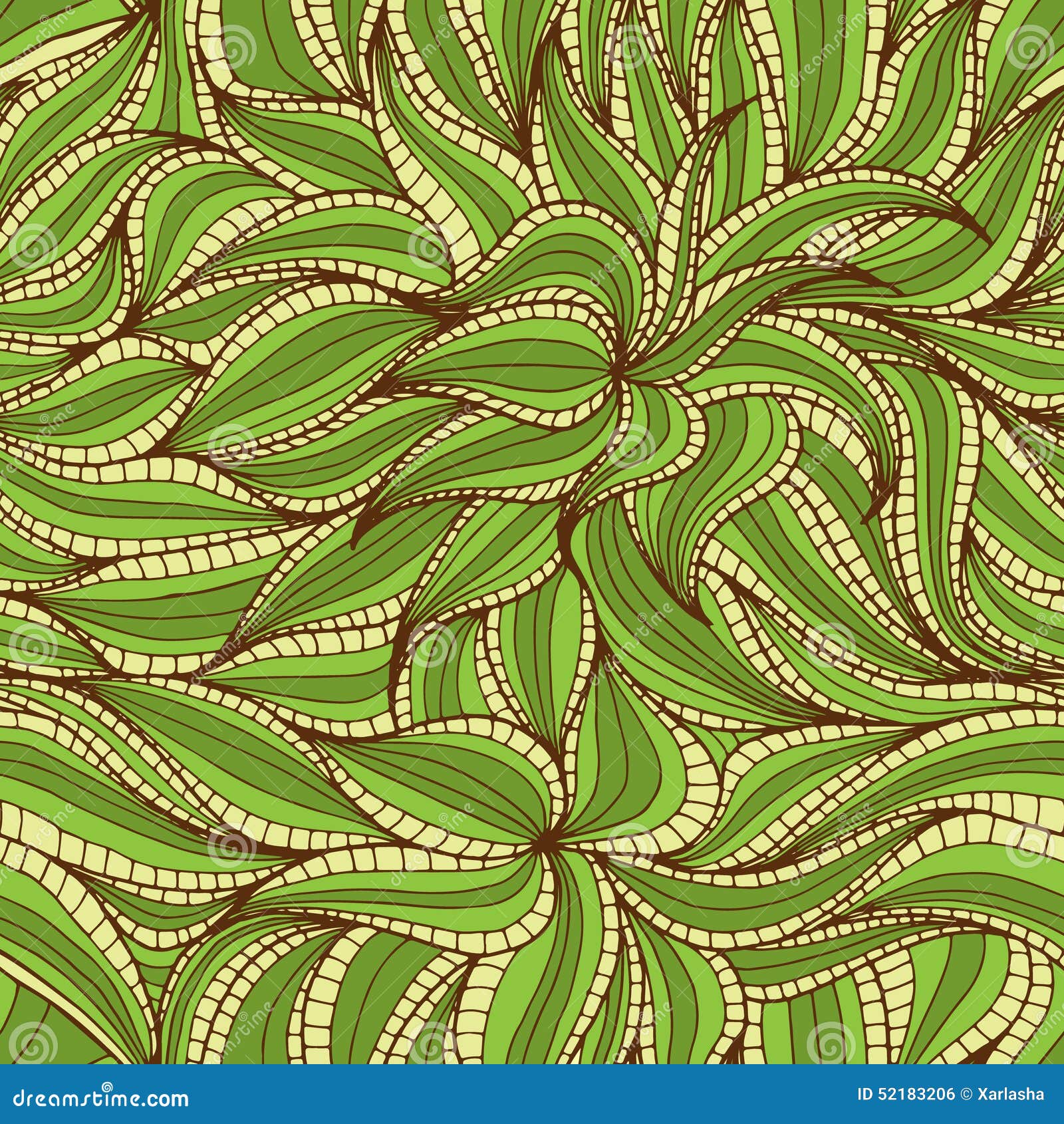 Dense vegetation pattern stock vector. Illustration of invite - 52183206