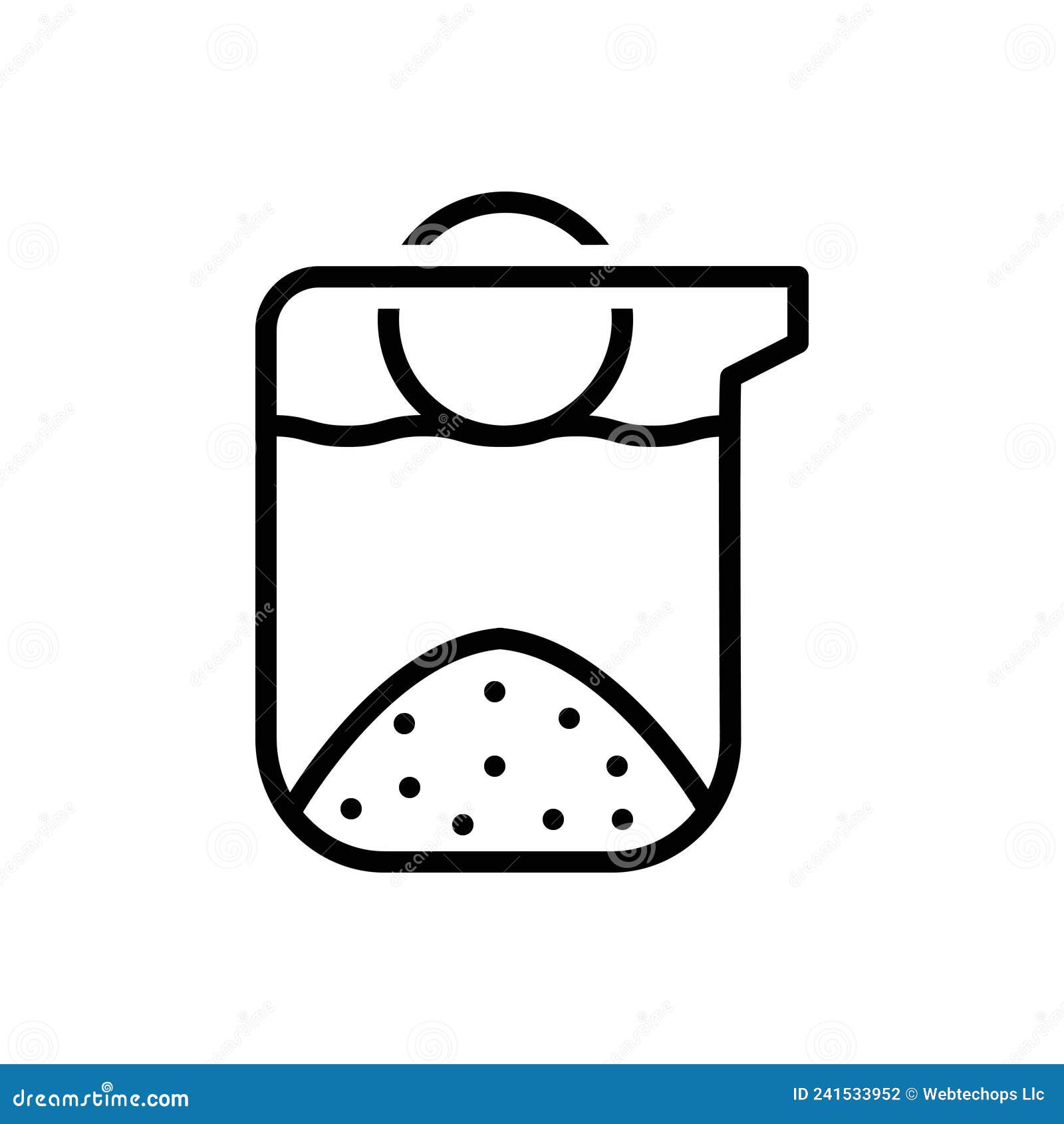 Black Line Icon for Density, Solidity and Quantity Stock Vector ...