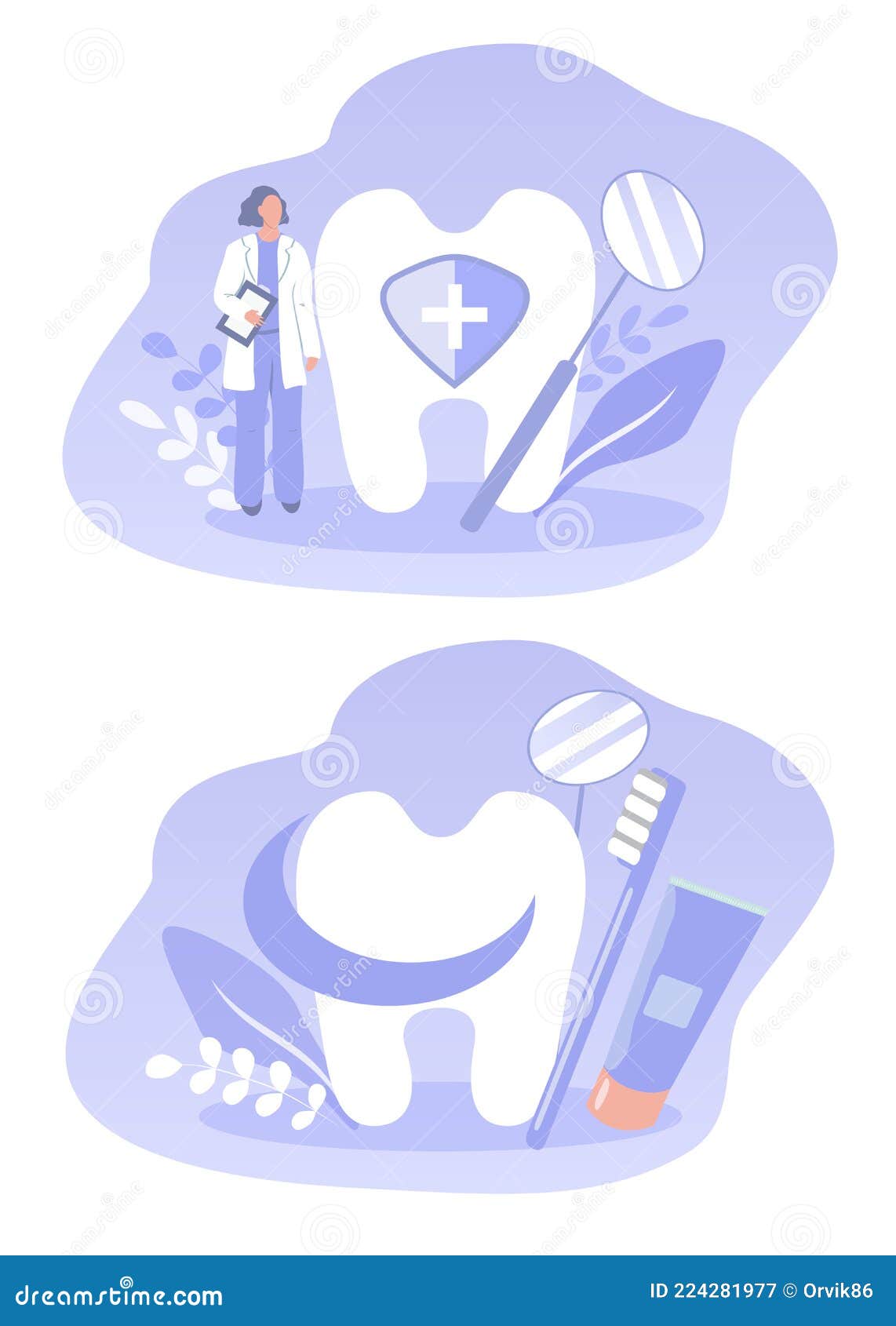 Doctor With A Toothbrush And A Tooth In His Hands. Tooth Treatment And ...