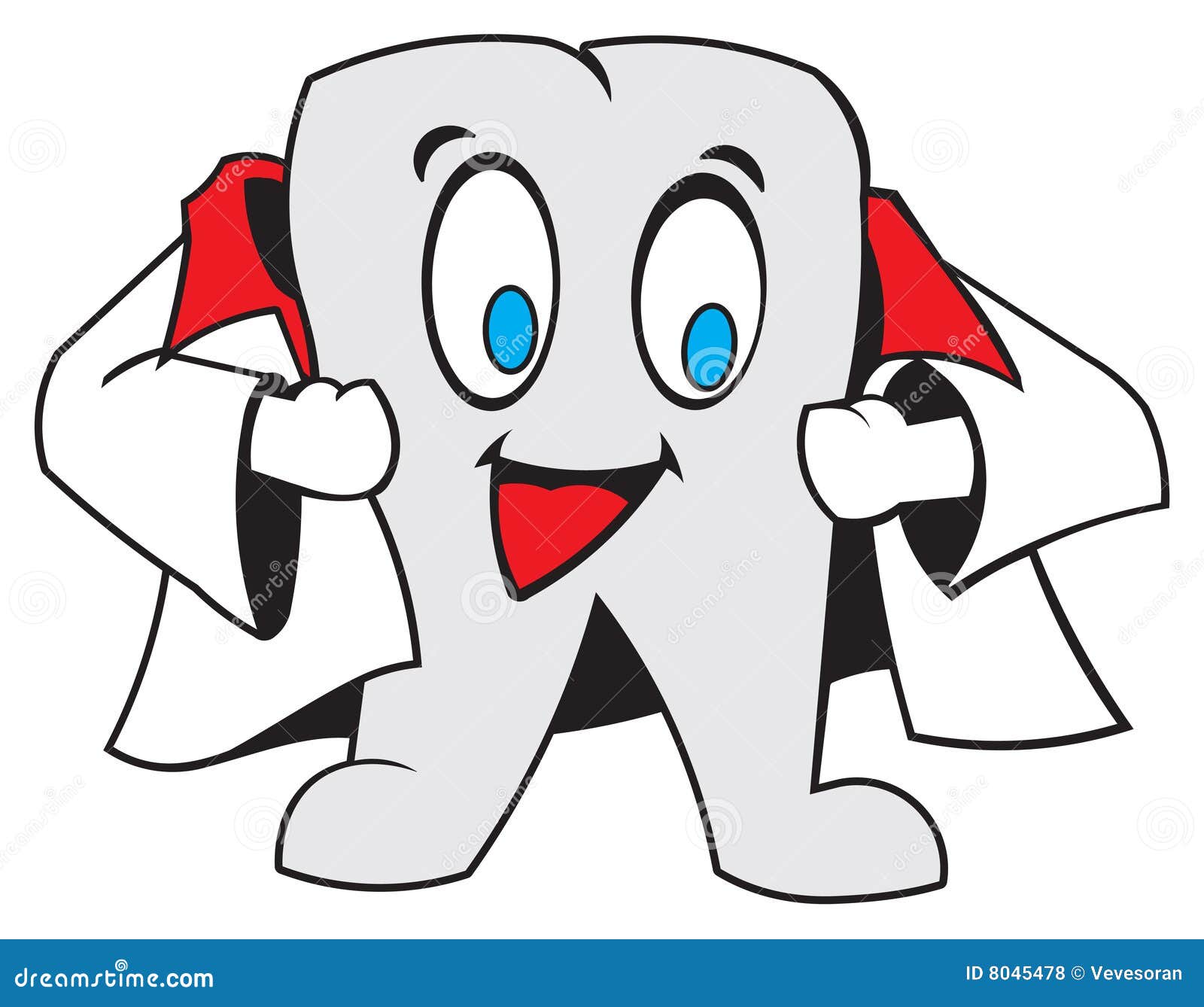 Dent stock vector. Illustration of funny, doctor, coloring - 8045478