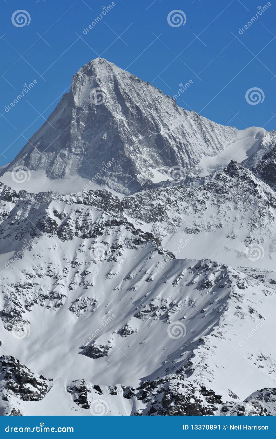The Dent Blanche stock image. Image of european, alps - 13370891