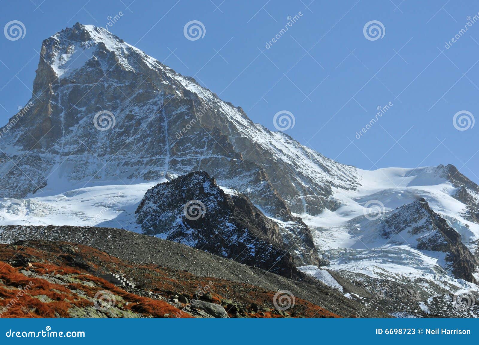 The Dent Blanche stock image. Image of rock, meltdown - 6698723