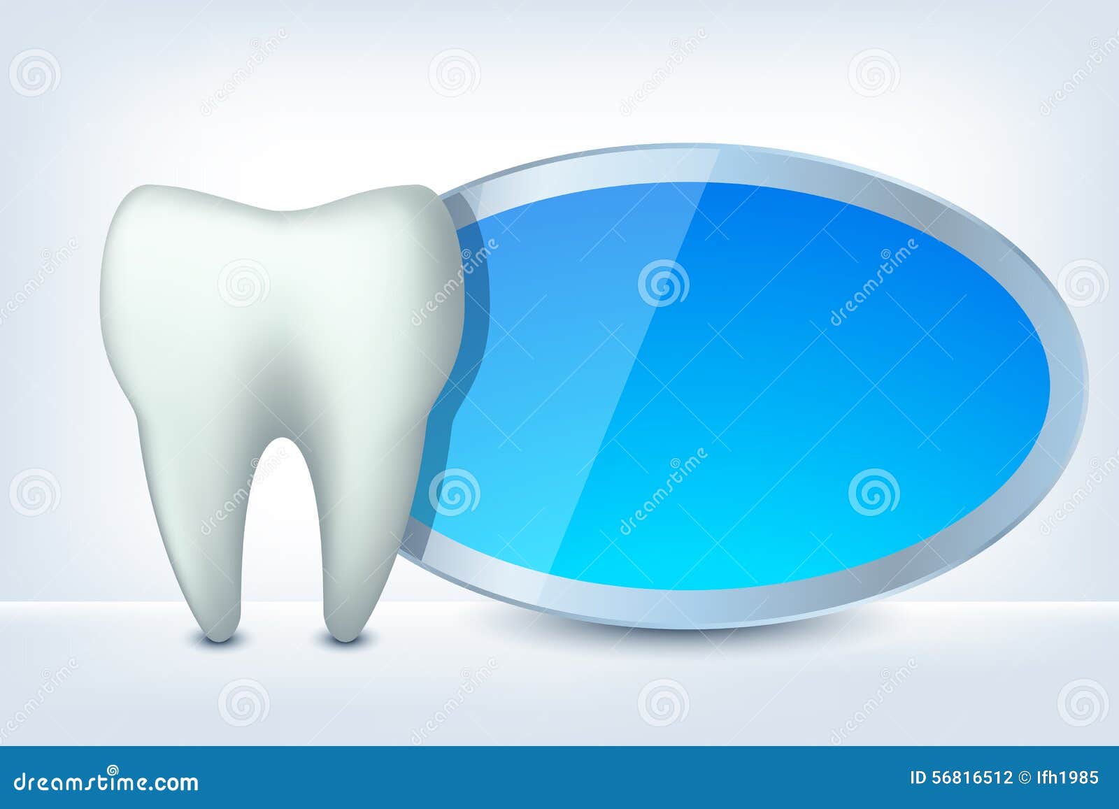 Dent et label illustration de vecteur. Illustration du concept - 56816512