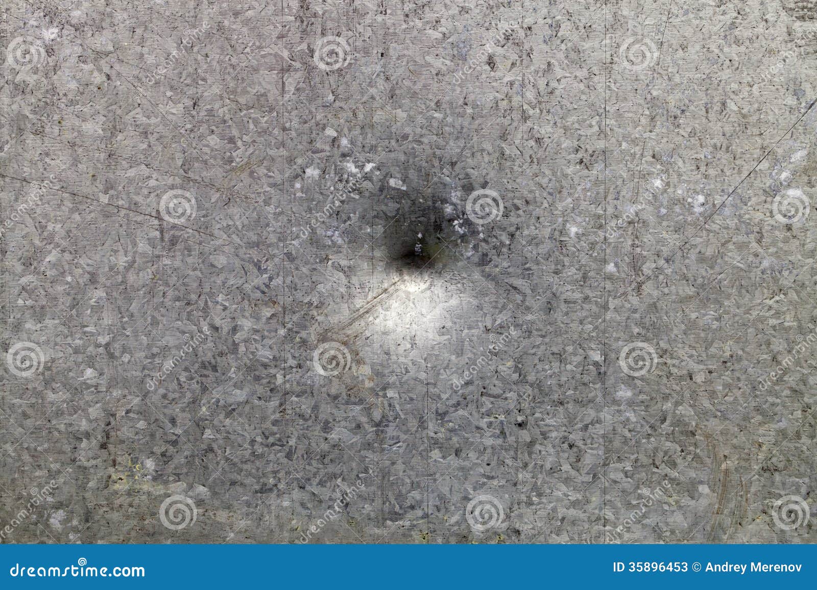 Dent On Galvanized Iron, Dent On Metal Texture Background Stock ...