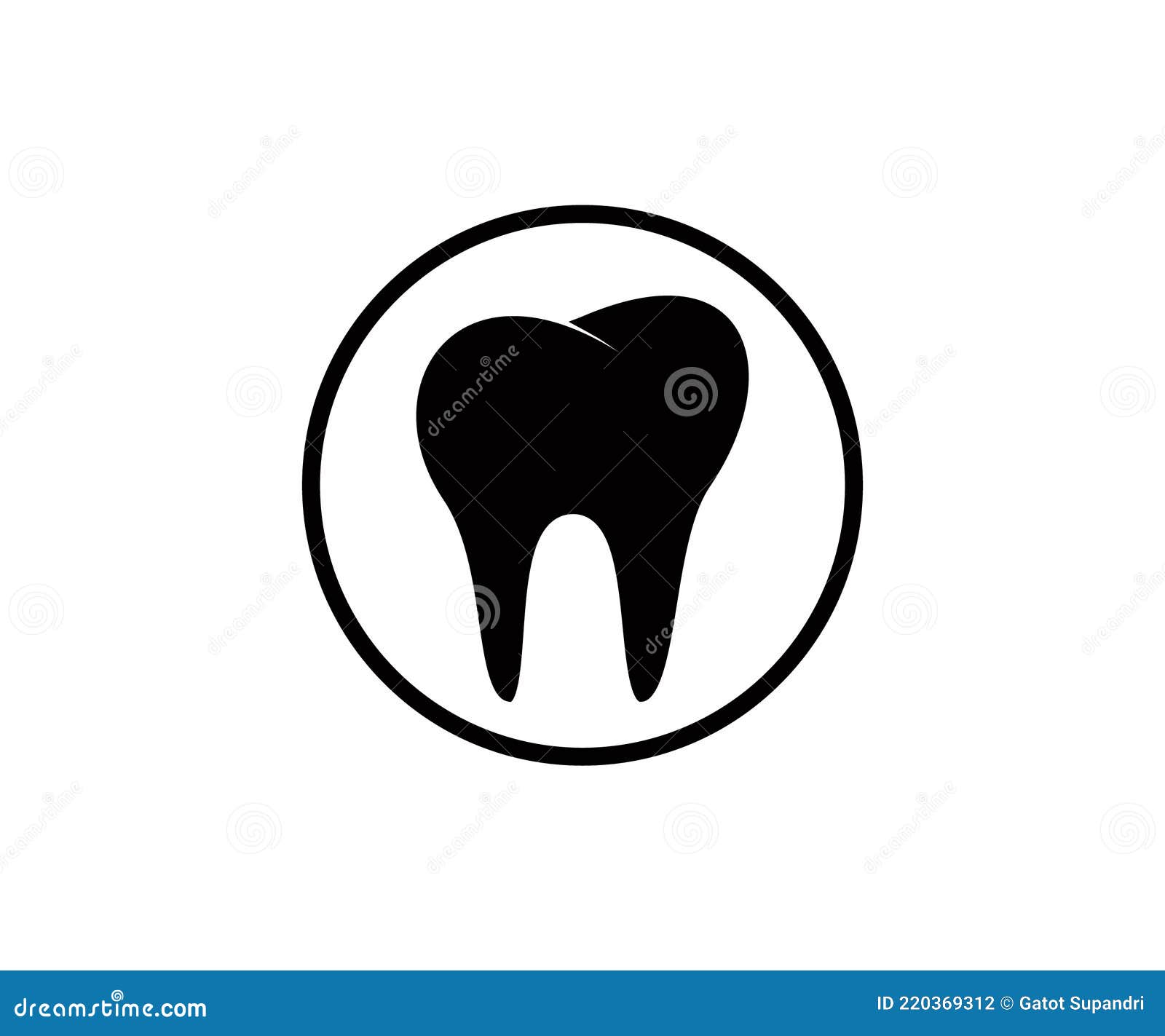 Dent Icon Vector Logo Template Stock Vector - Illustration of design ...