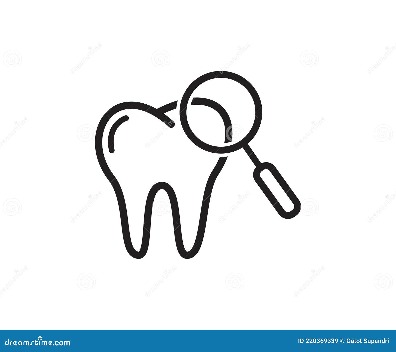 Dent Icon Vector Logo Template Stock Vector - Illustration of dent ...